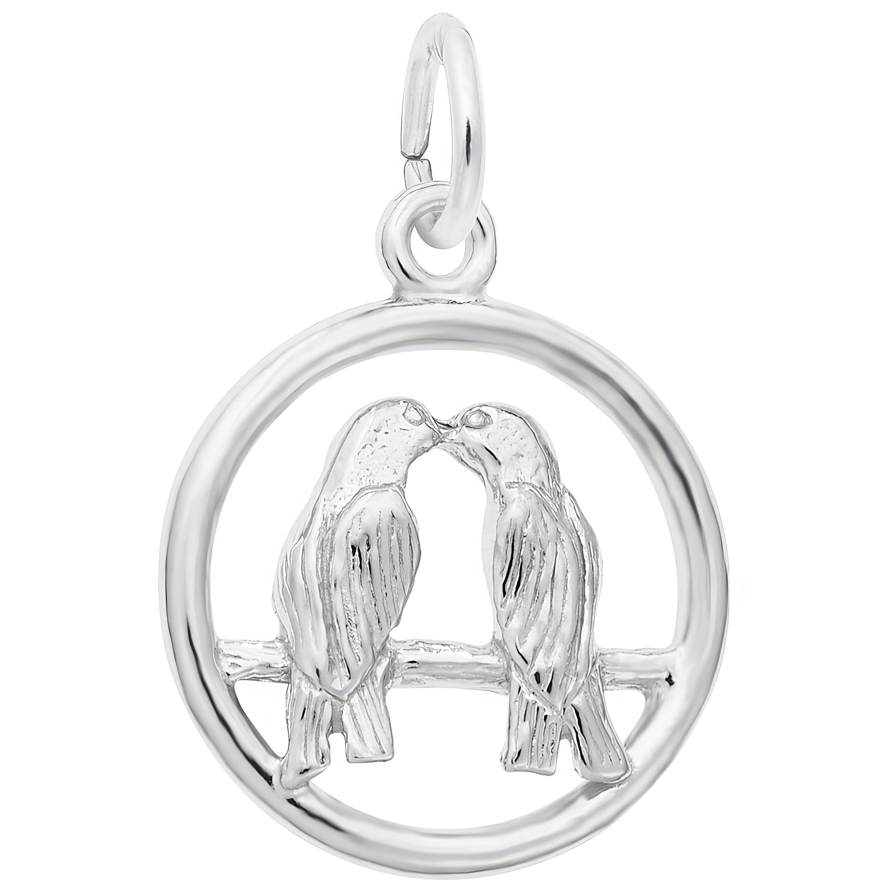 Sterling Silver Love Birds 3D Charm – FindingKing