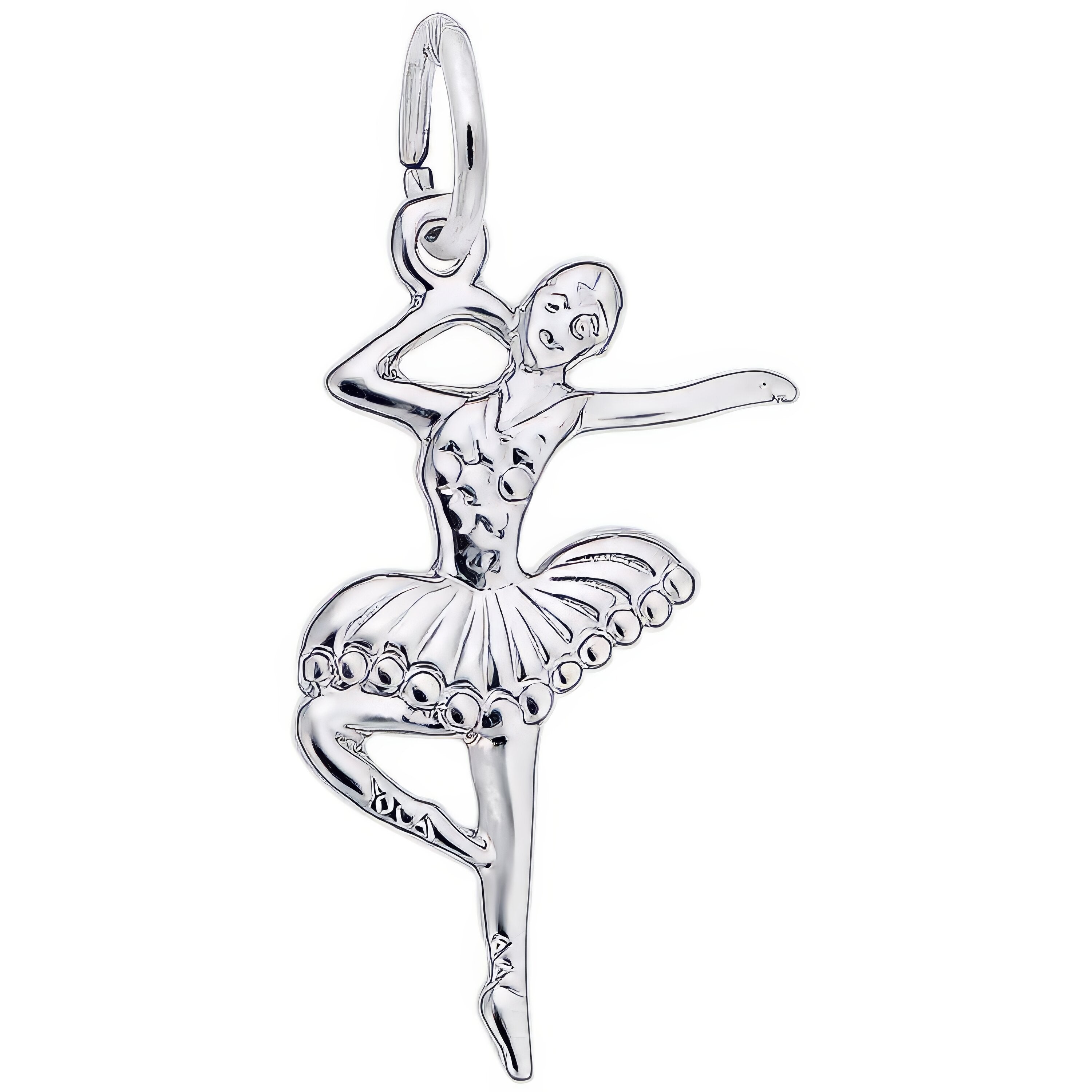 Charms Sterling Silver Ballet Dancer with Tutu Charm – FindingKing