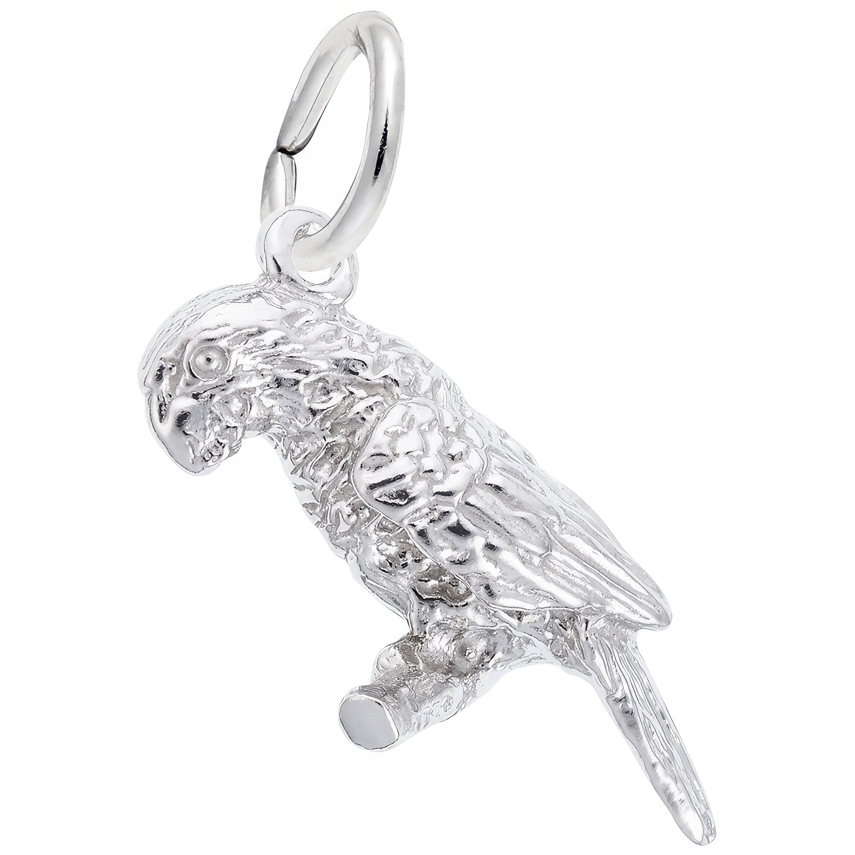 Sterling Silver Parrot Charm - 19mm x 9mm – FindingKing