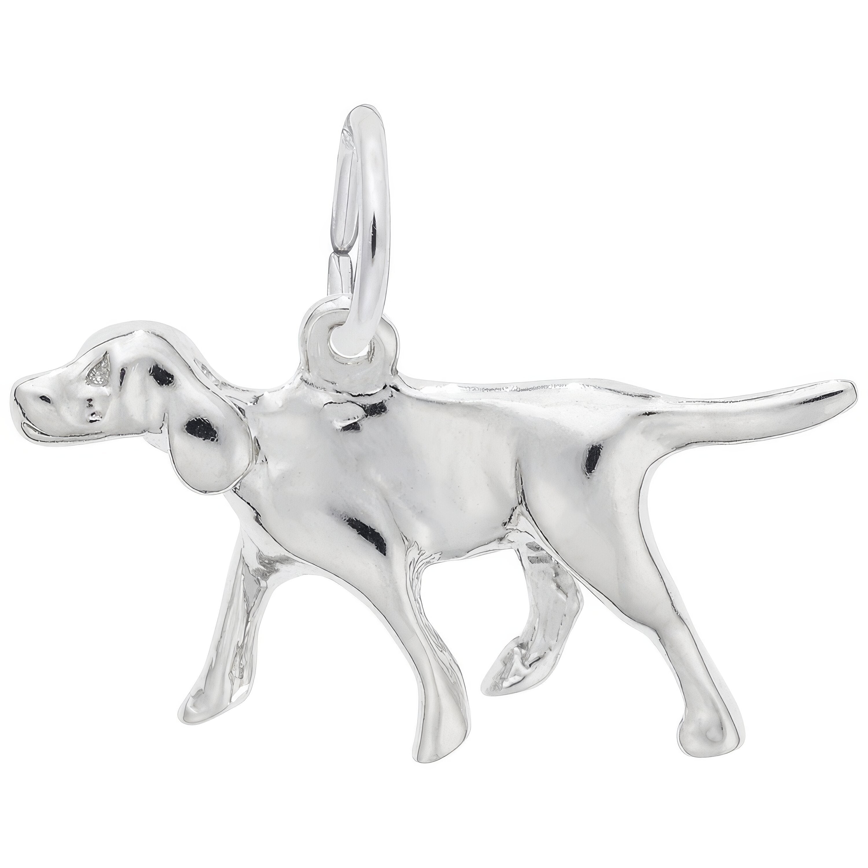 German Shorthaired Pointer Dog Charm - Metal - Sterling Silver ...