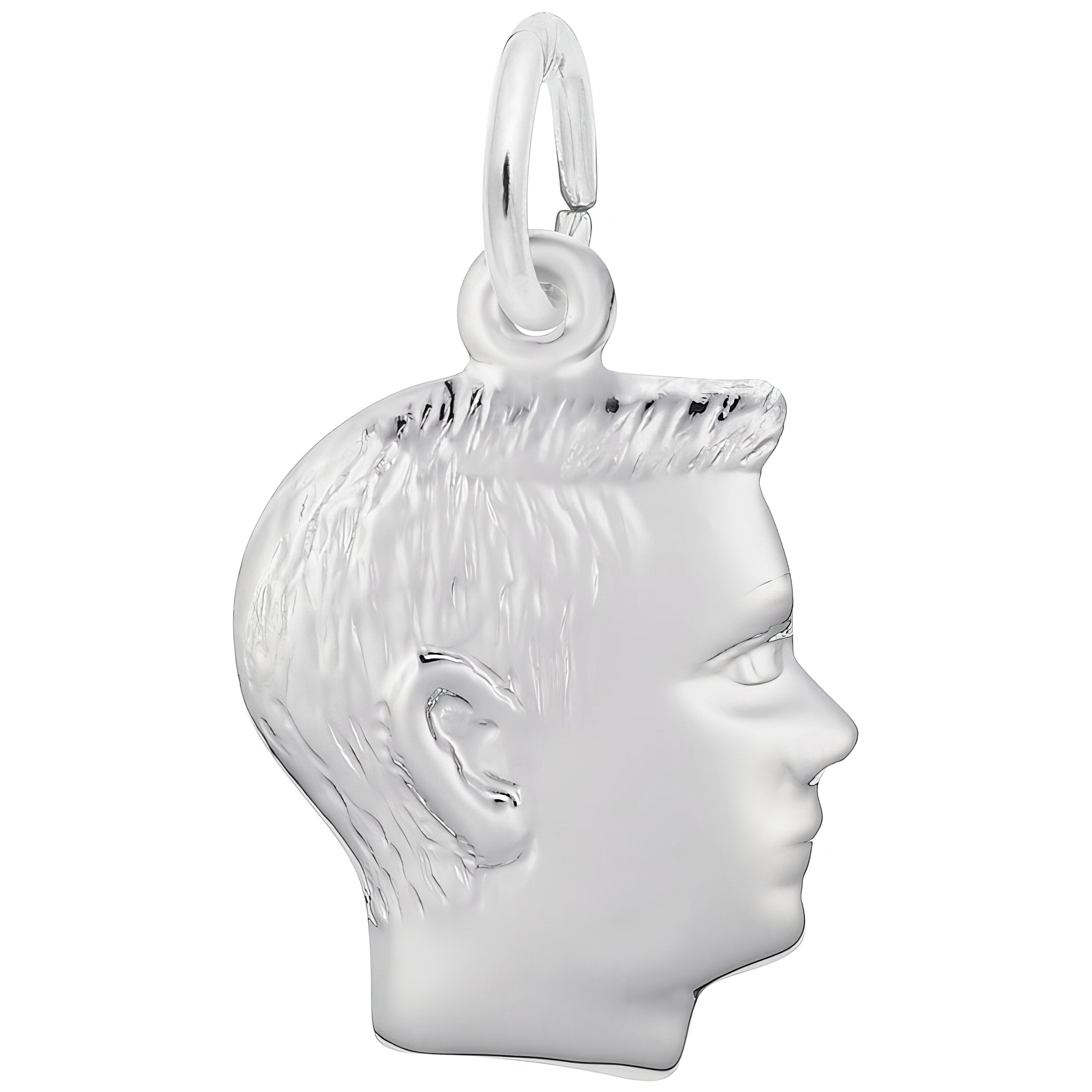 Sterling Silver Boy Charm - 17mm x 14mm – FindingKing