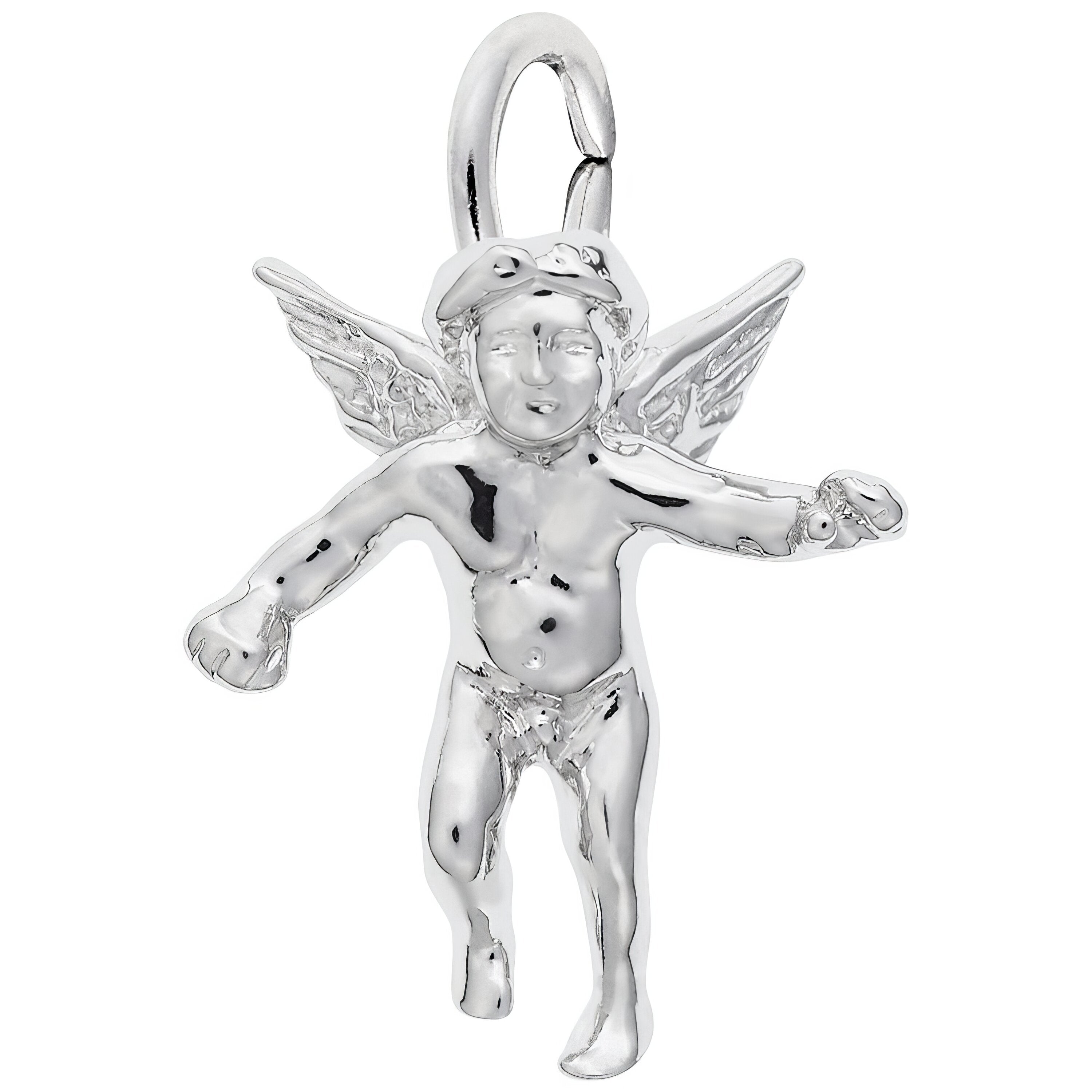 Sterling Silver Cherub Angel Charm – FindingKing
