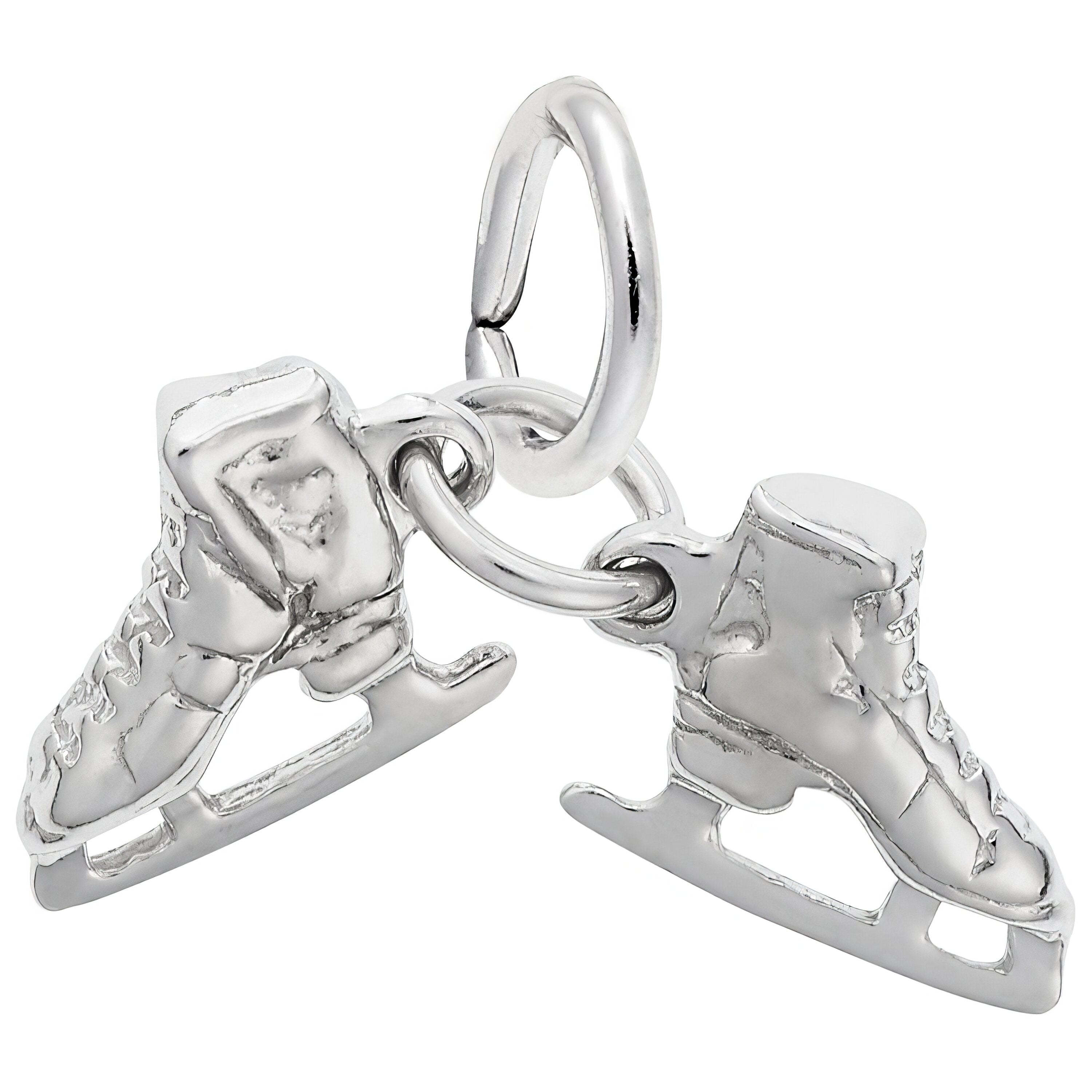 Ice Skates Charm - Metal - Sterling Silver – FindingKing