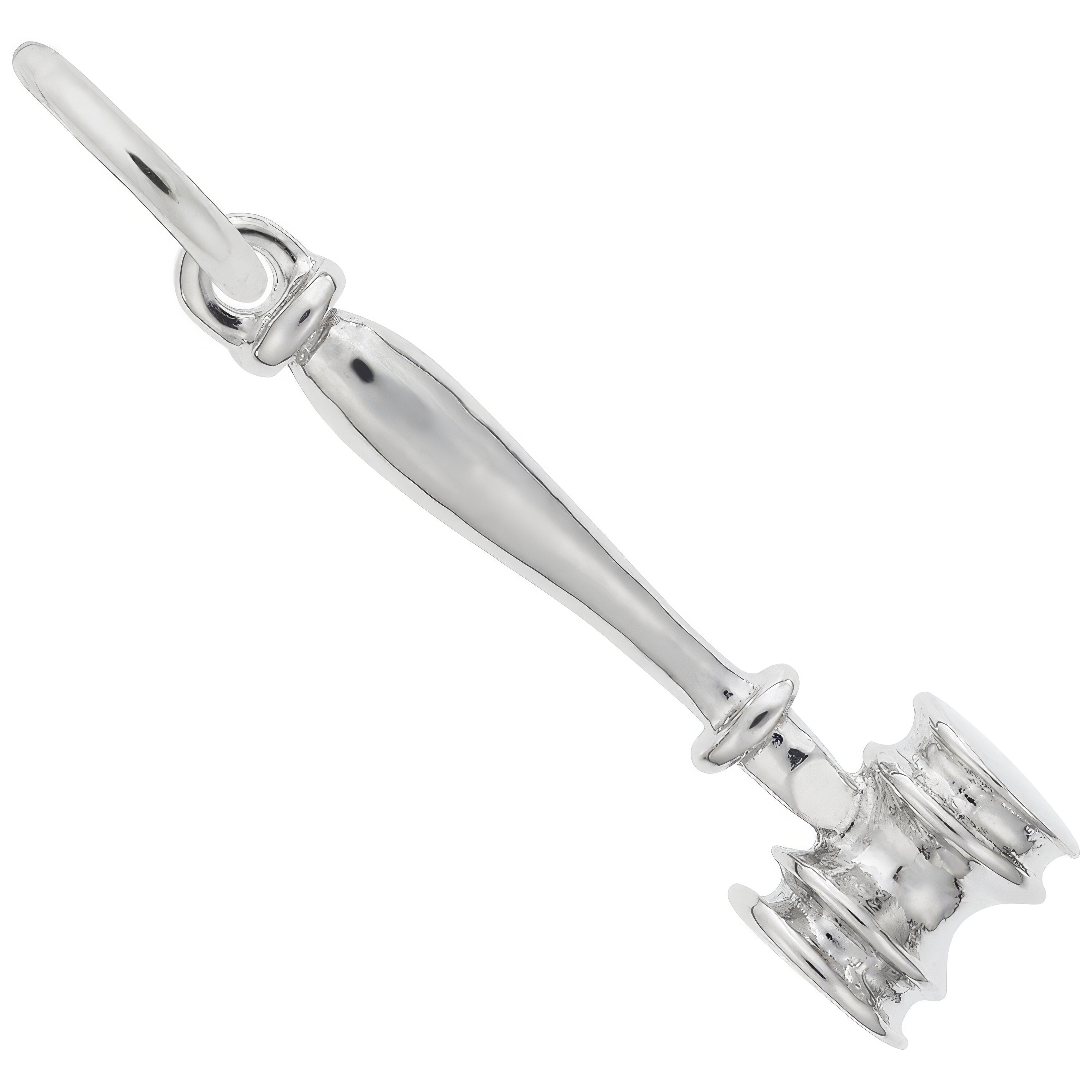 Sterling Silver Gavel Charm – FindingKing