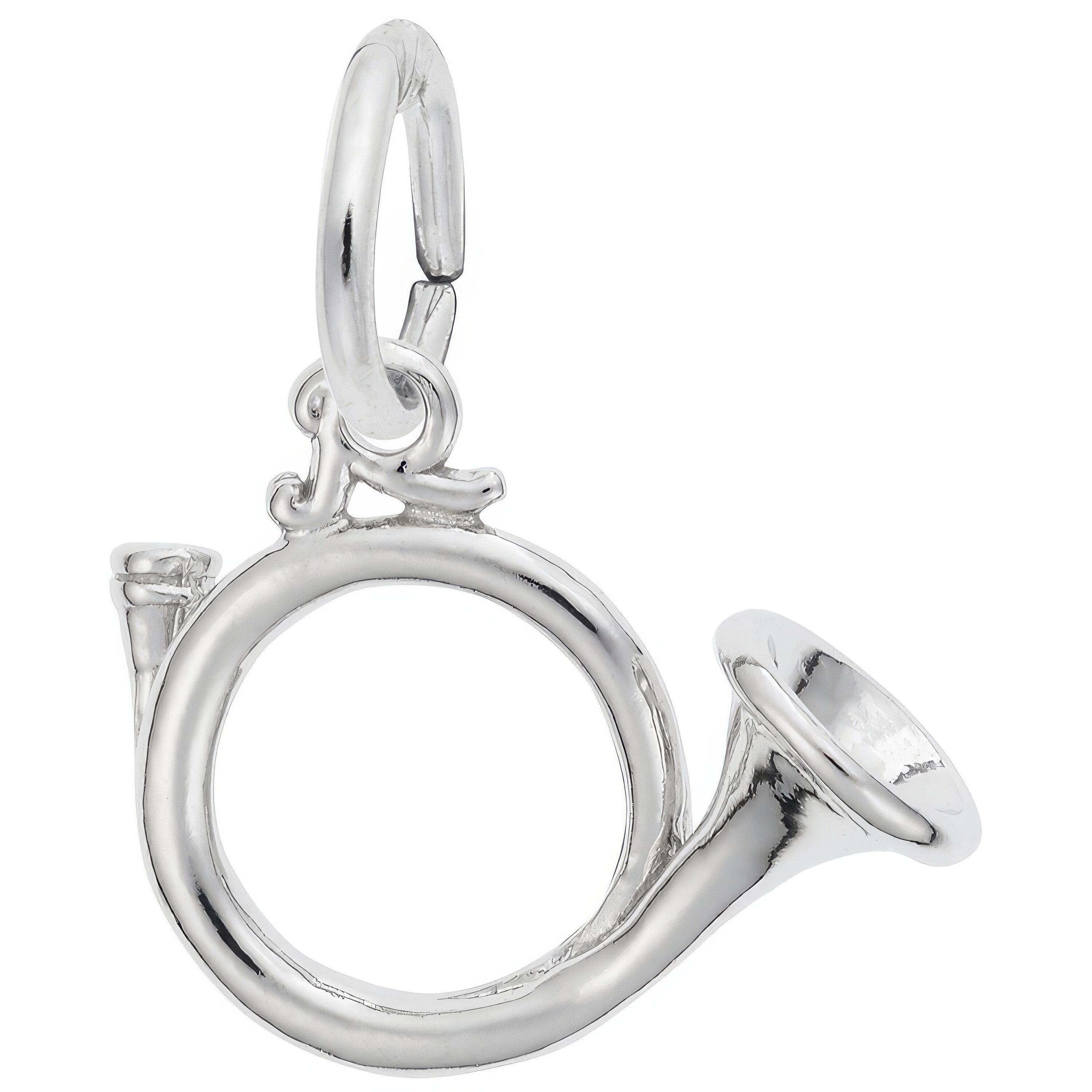 Hunting Horn Charm - Metal - Sterling Silver – FindingKing