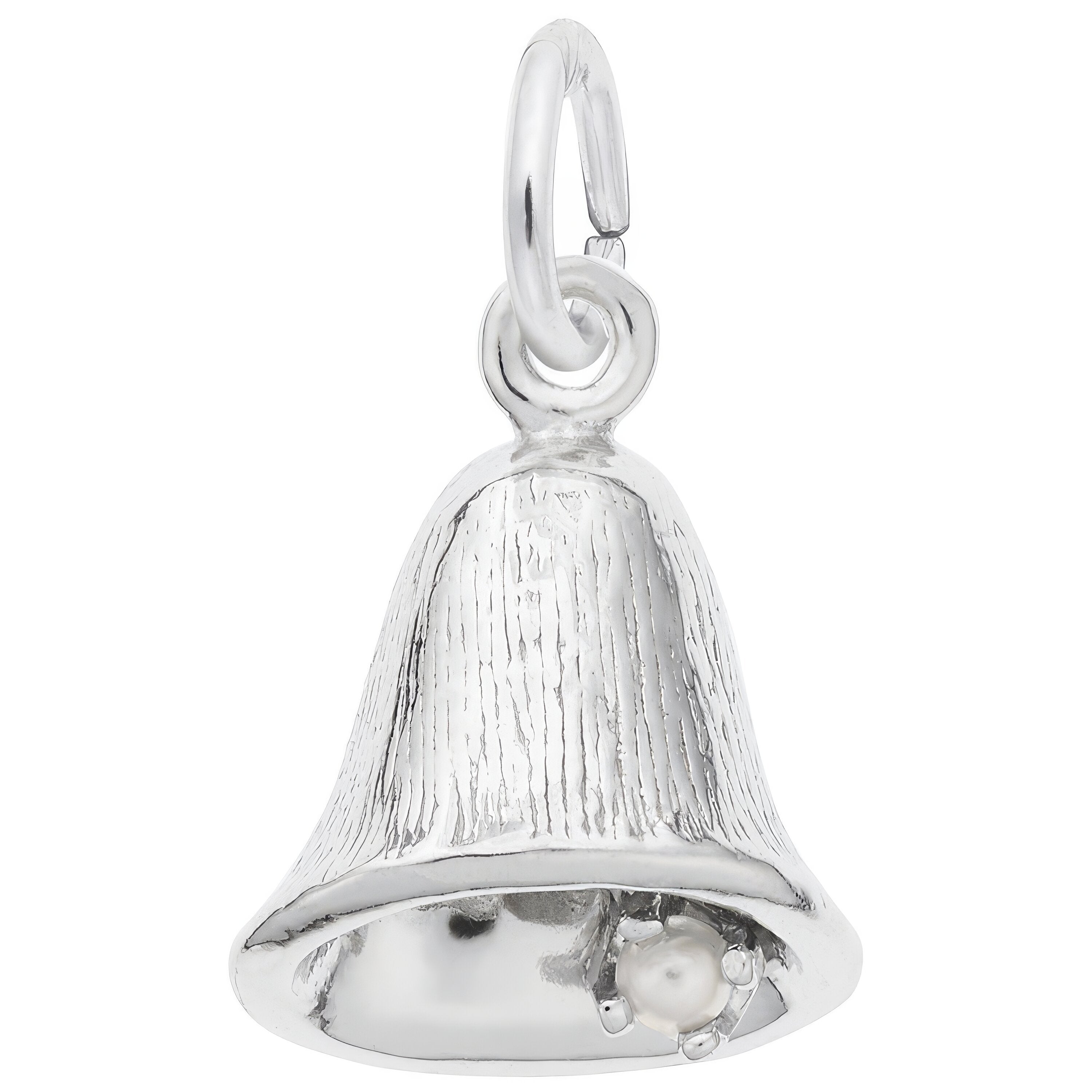 Sterling Silver Bell Charm - 11mm x 11mm – FindingKing