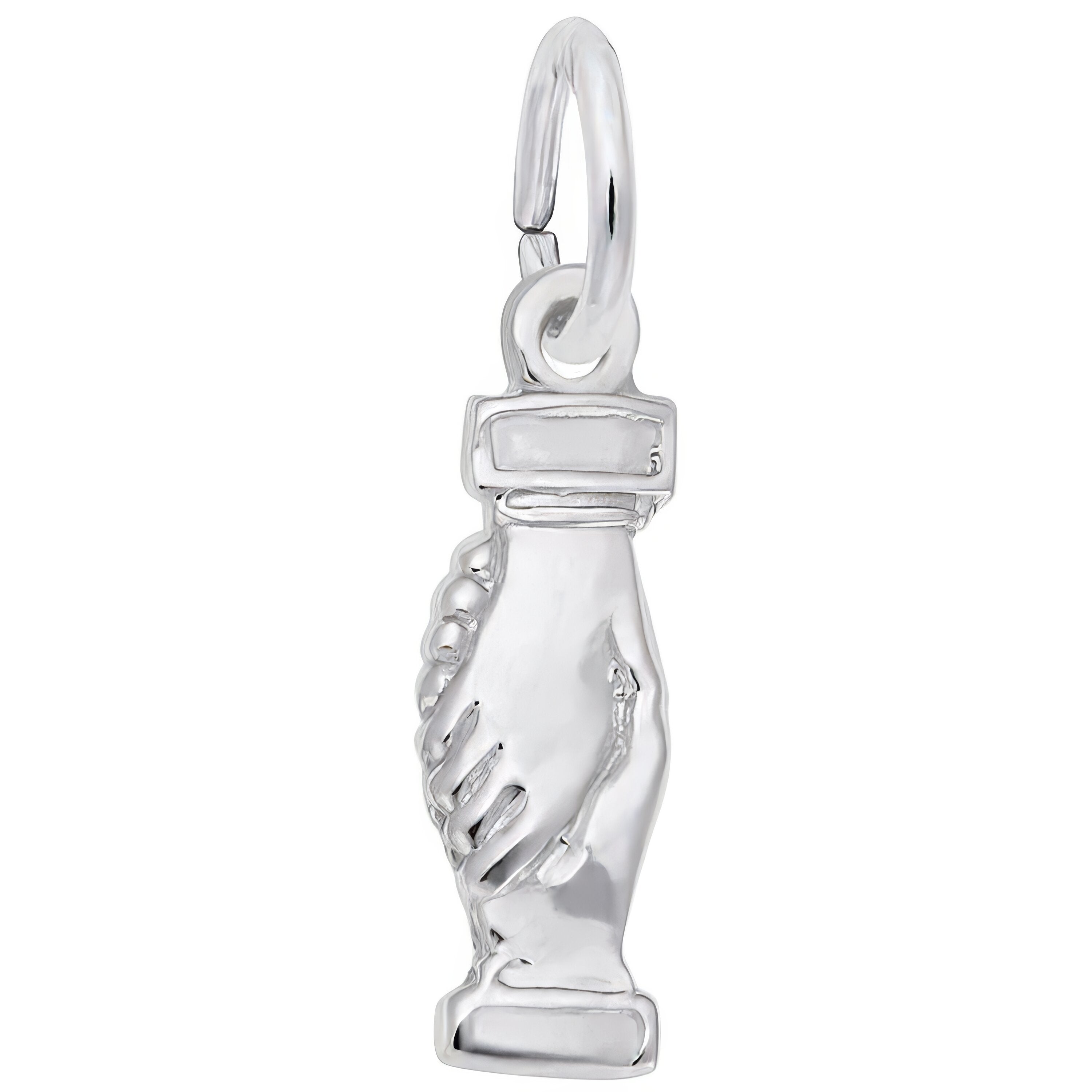 Handshake Charm - Metal - Sterling Silver – FindingKing