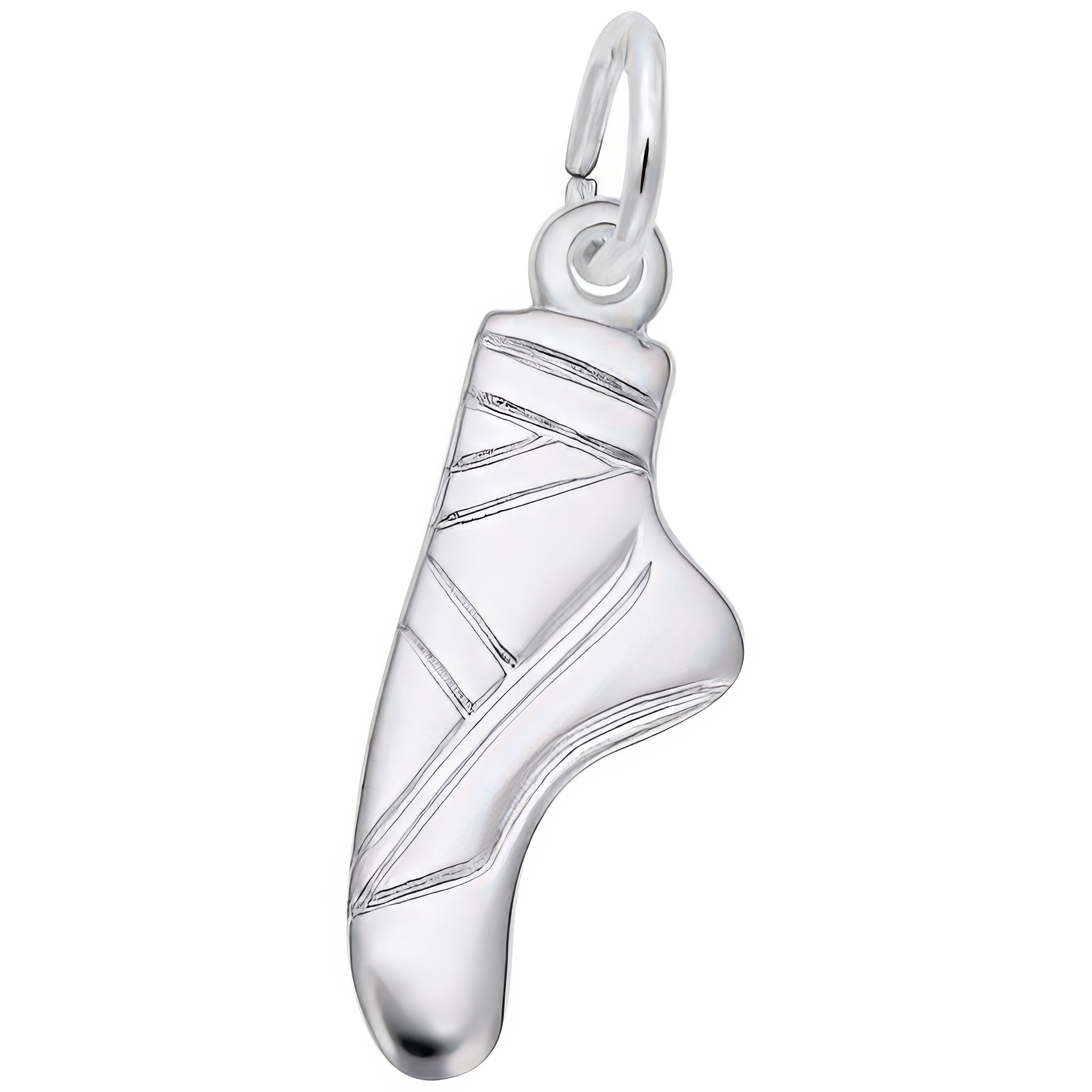 Sterling Silver Ballet Slipper Charm – FindingKing
