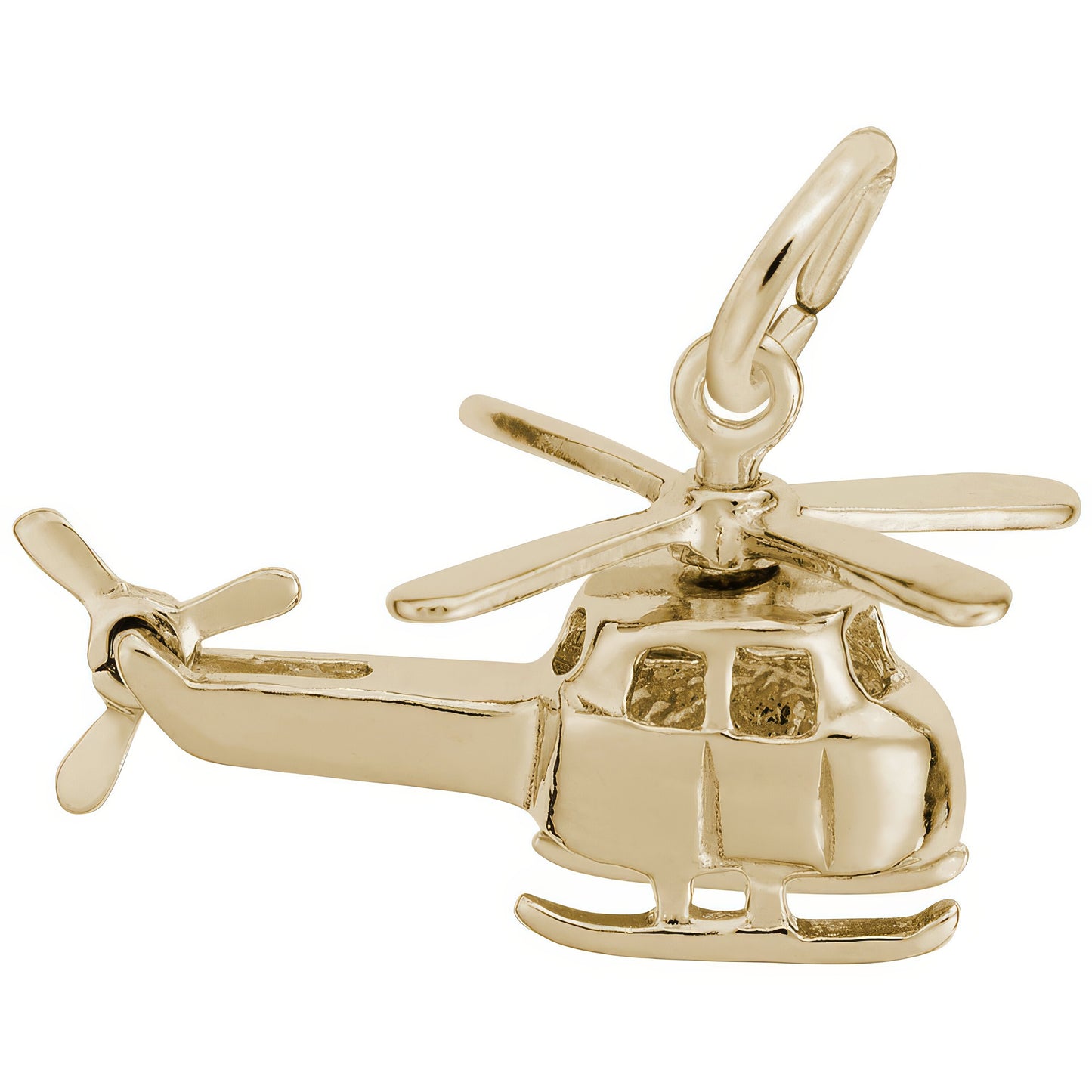 Small Helicopter Charm - Metal - Sterling Silver – FindingKing