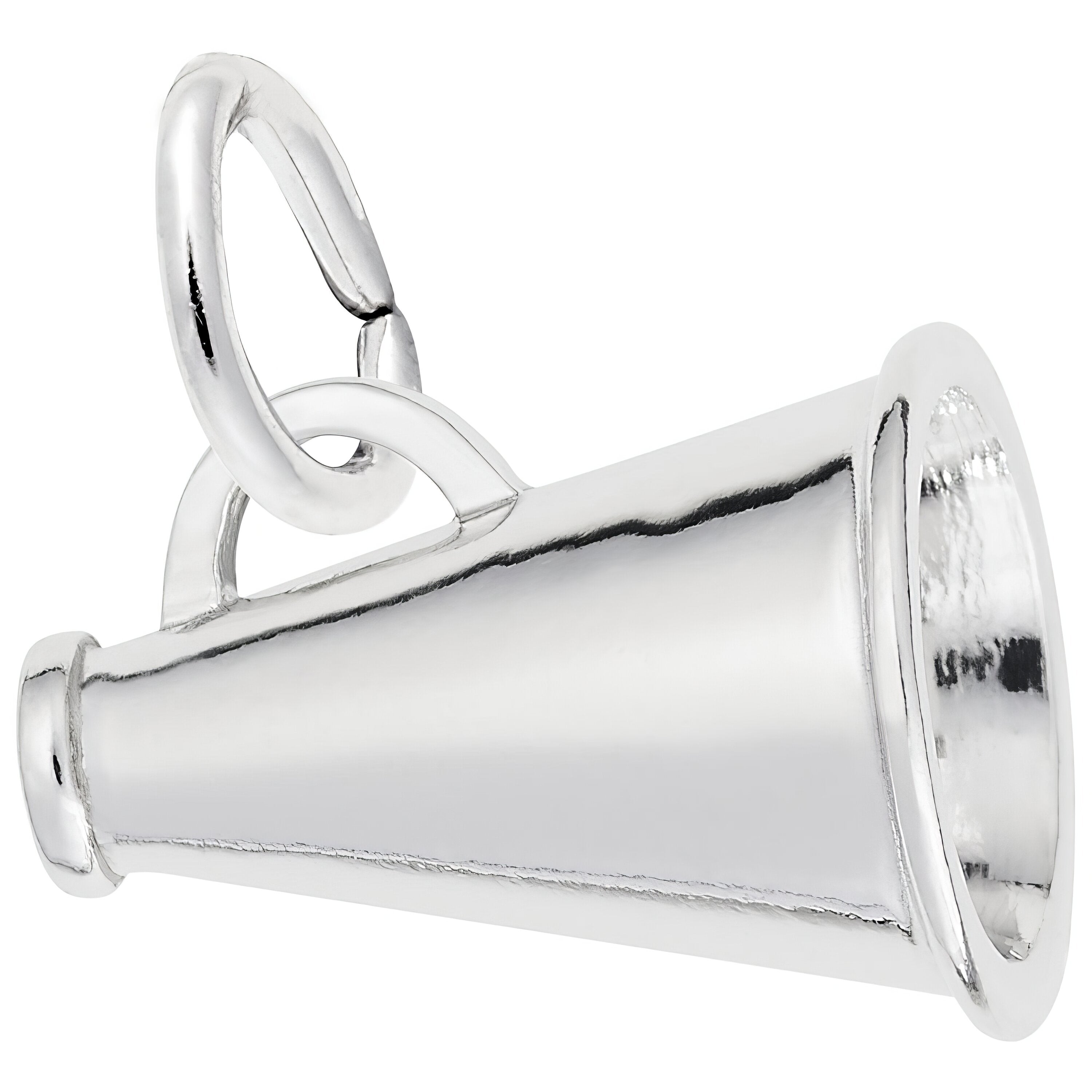 Detailed Megaphone Charm - Metal - Sterling Silver – FindingKing