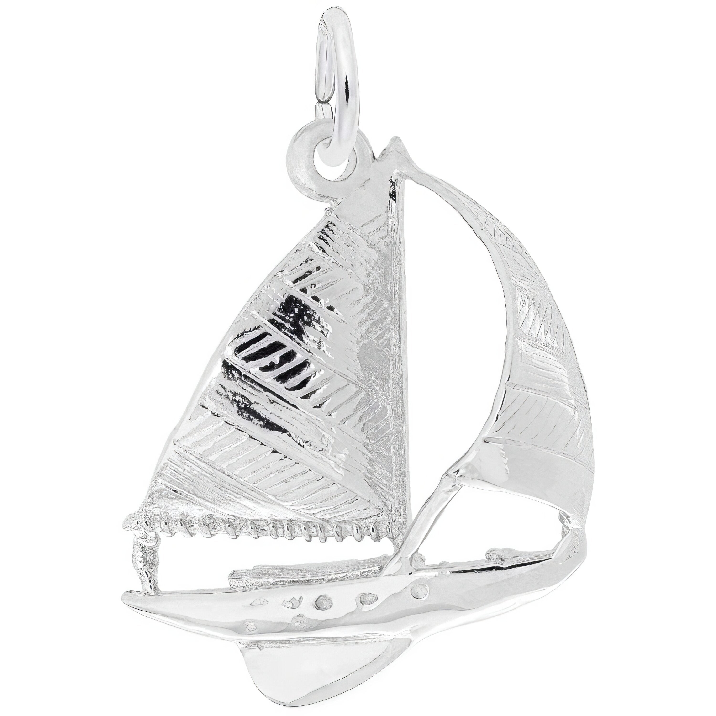 Sailboat Charm, Sterling Silver – FindingKing
