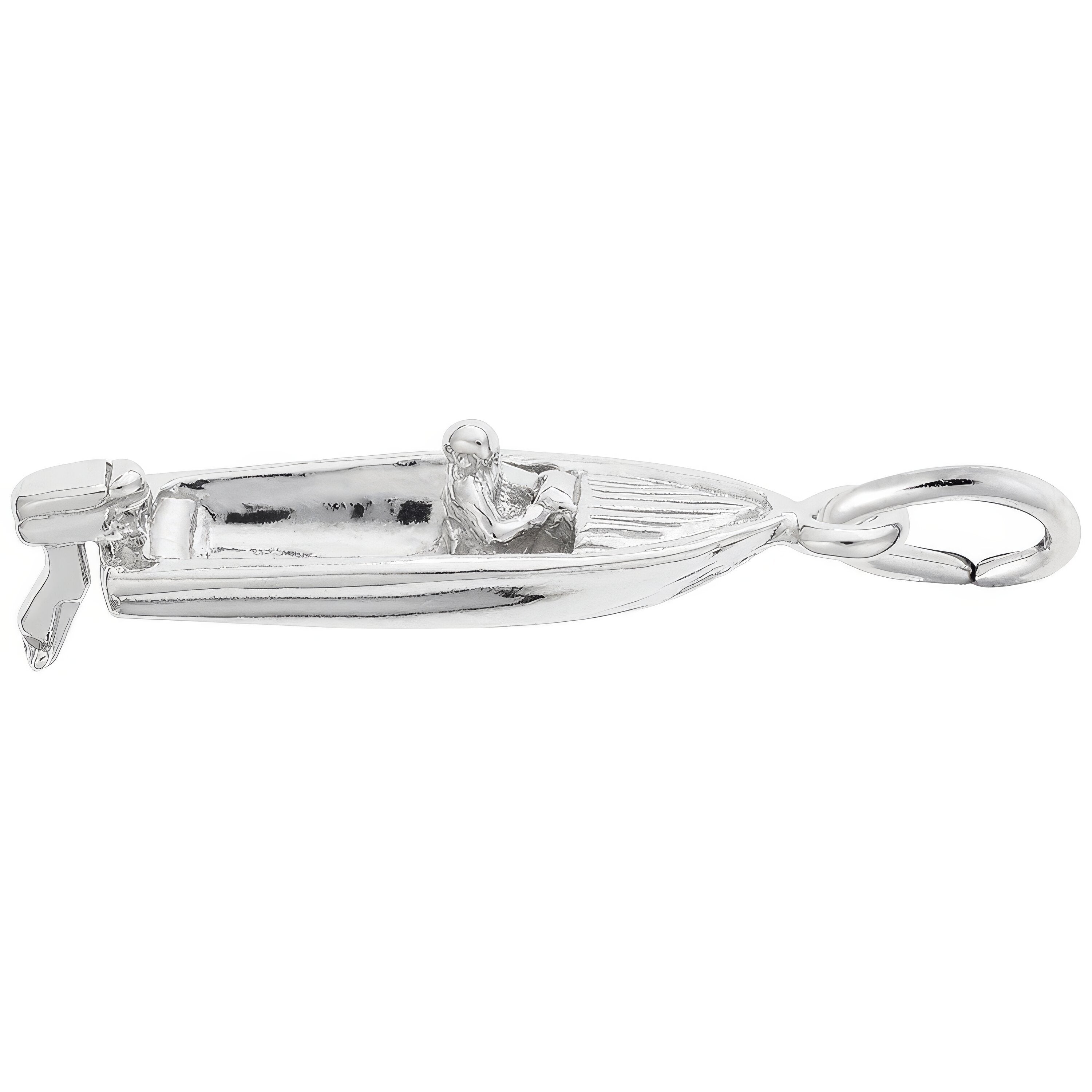 Motor Boat Charm - Metal - Sterling Silver – FindingKing