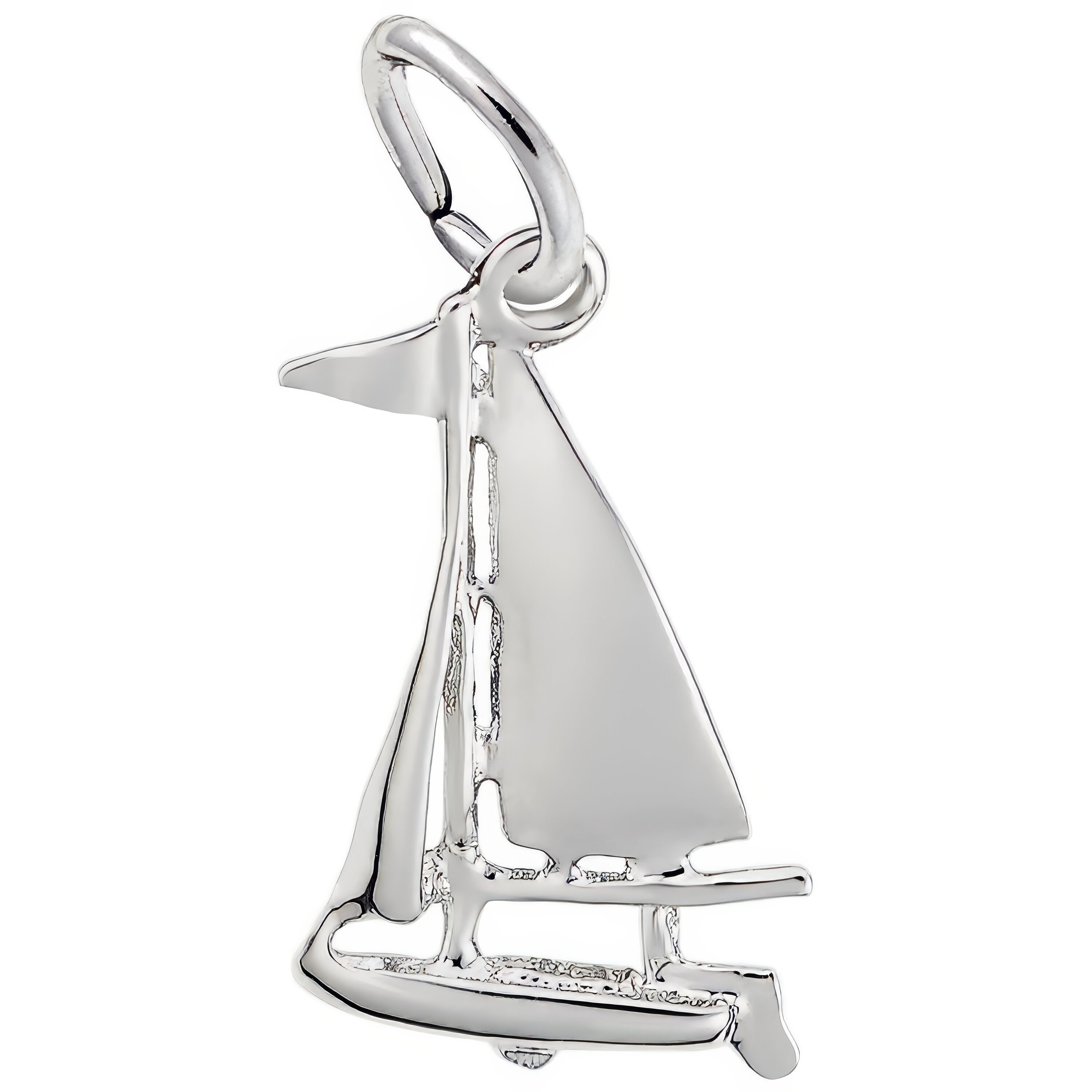 Small Sloop Sailboat Charm - Metal - Sterling Silver – FindingKing