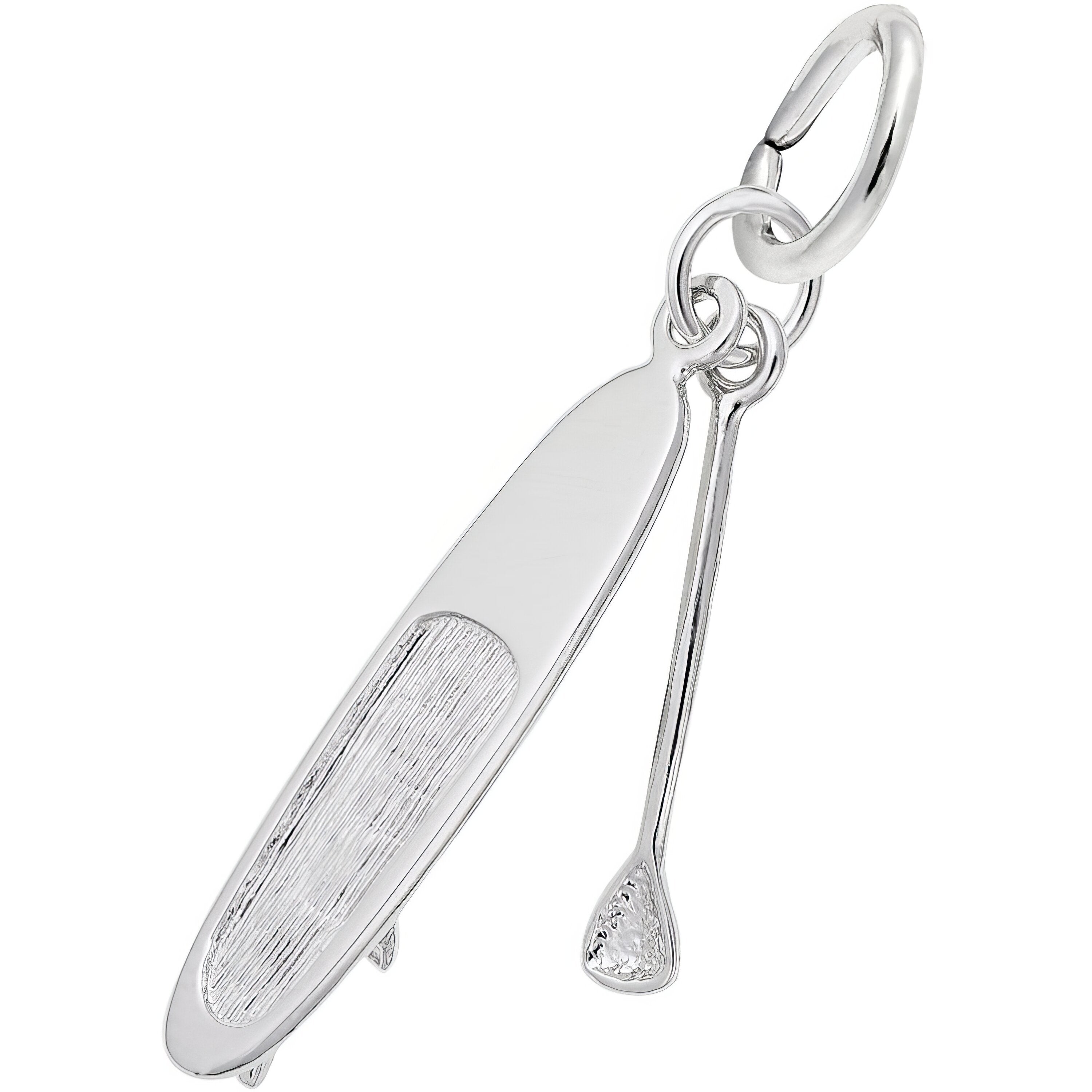 Sterling Silver SUP Paddle Board & Paddle Charm – FindingKing
