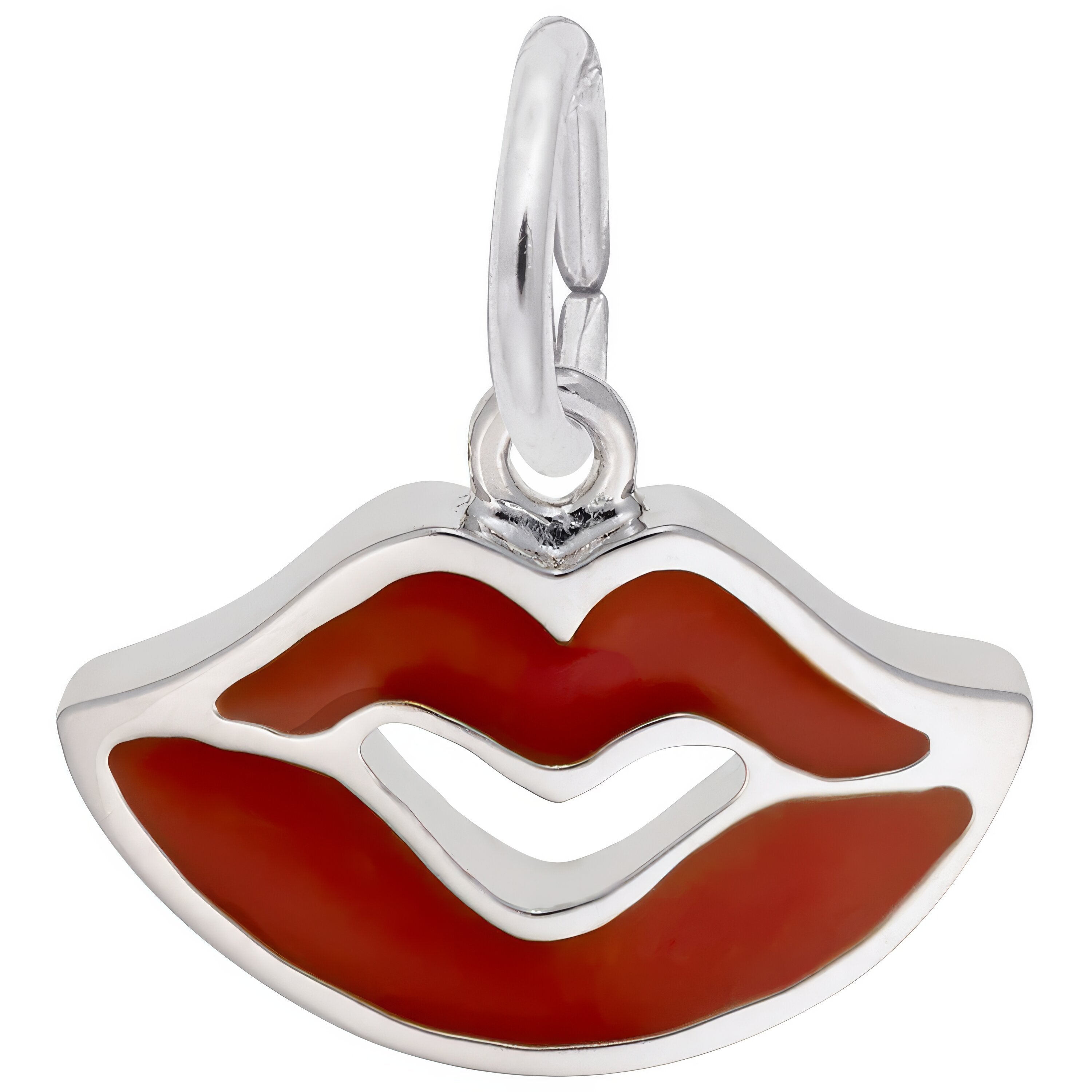 Sterling Silver Sealed With A Kiss Charm - 10mm x 15mm – FindingKing