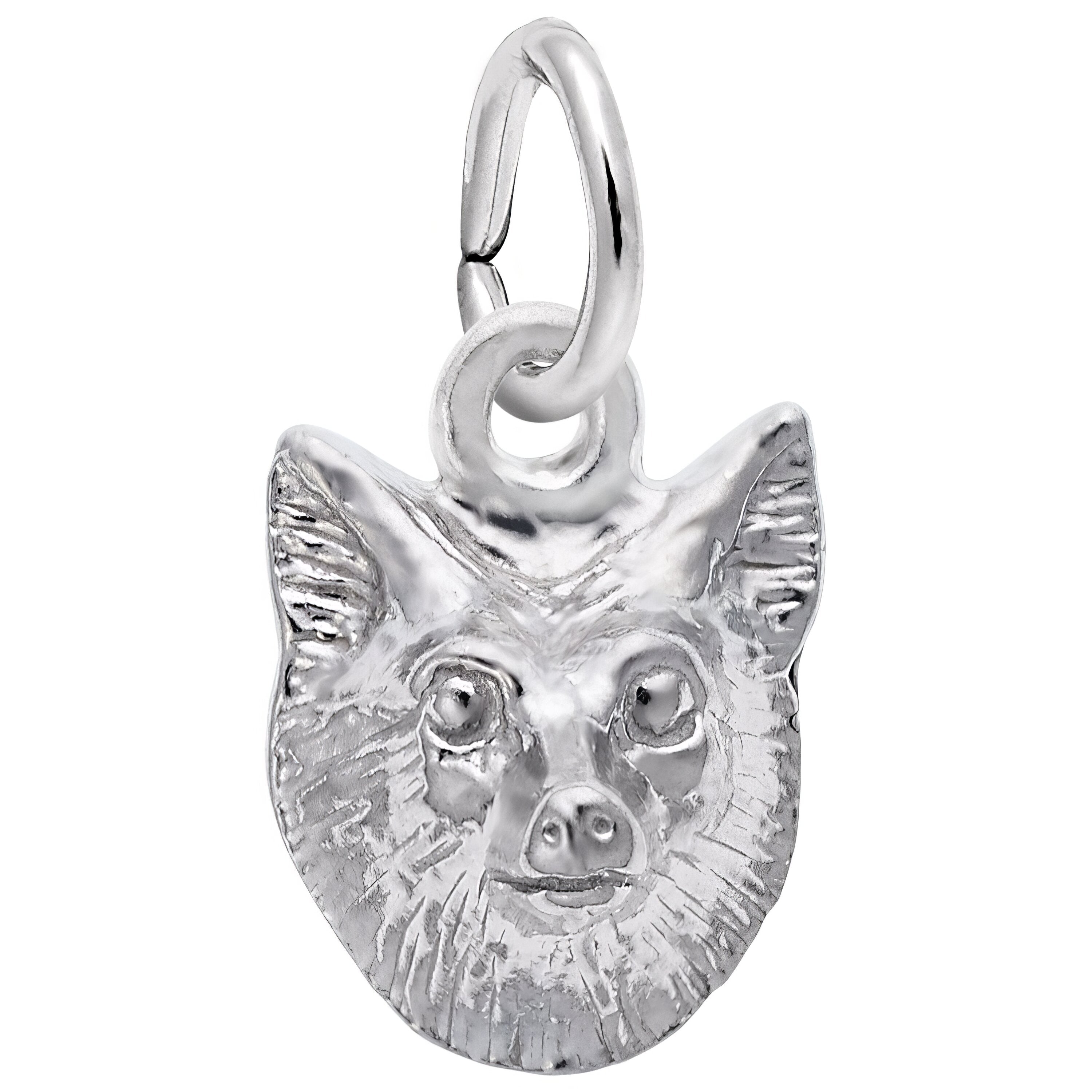 Fox Head Charm - Metal - Sterling Silver – FindingKing