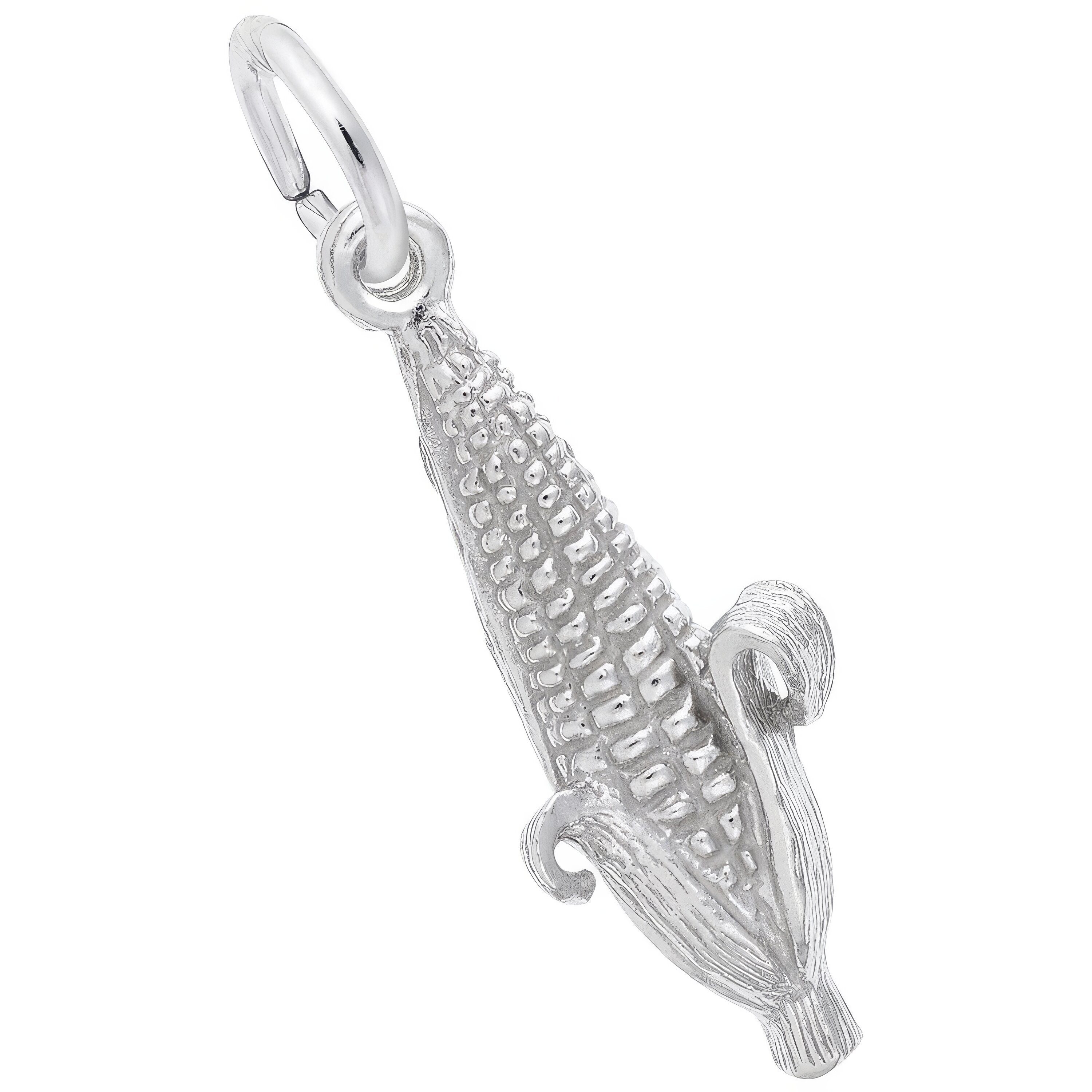 Corn Charm - Metal - Sterling Silver – FindingKing