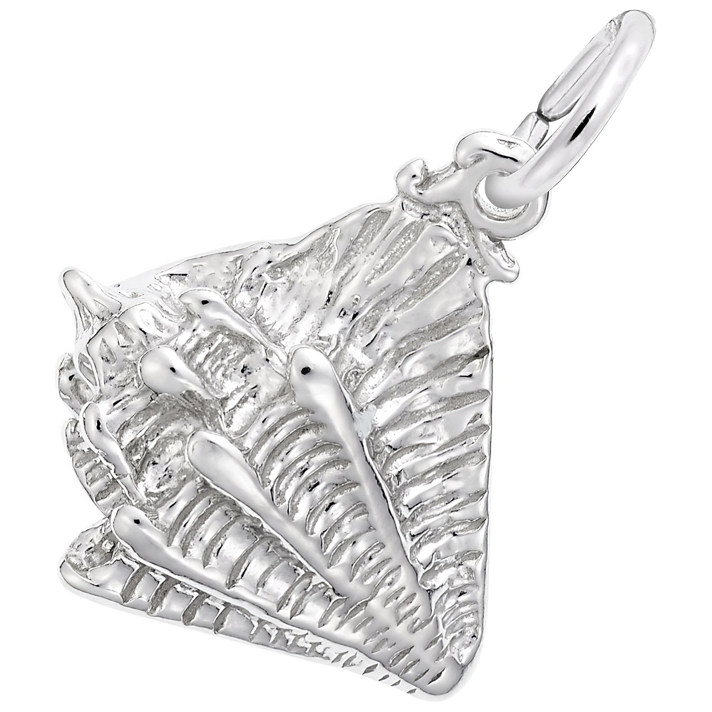 Charms Sterling Silver Conch Shell Charm – FindingKing