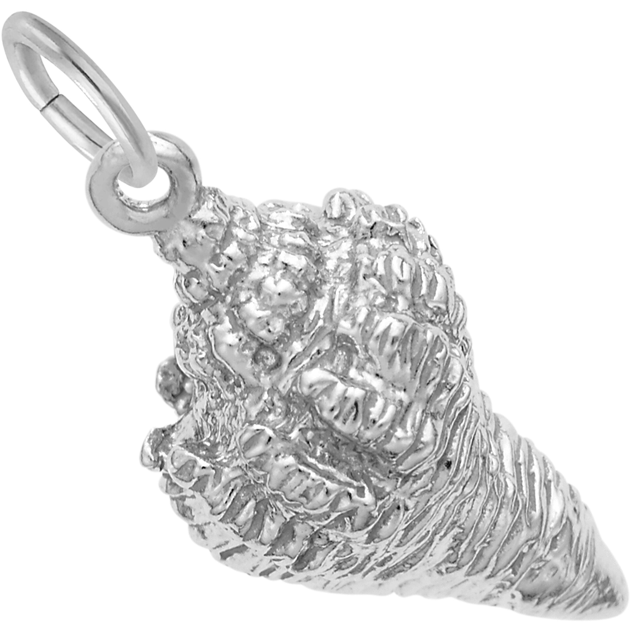 Horse Conch Shell Charm - Metal - Sterling Silver – FindingKing