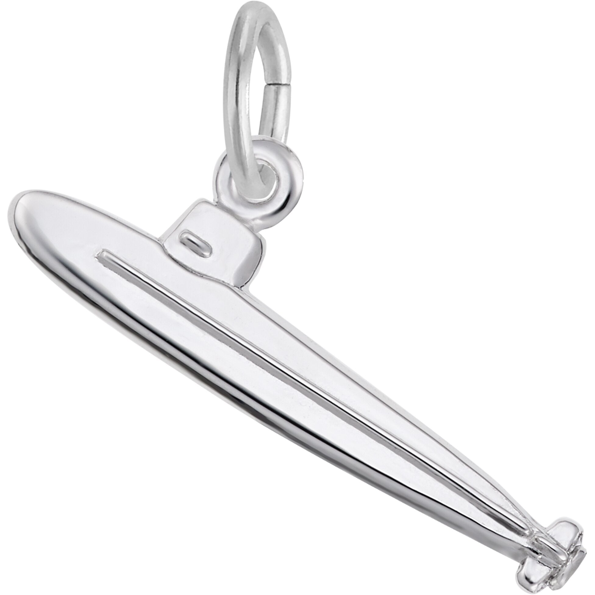 Submarine Charm - Metal - Sterling Silver – FindingKing