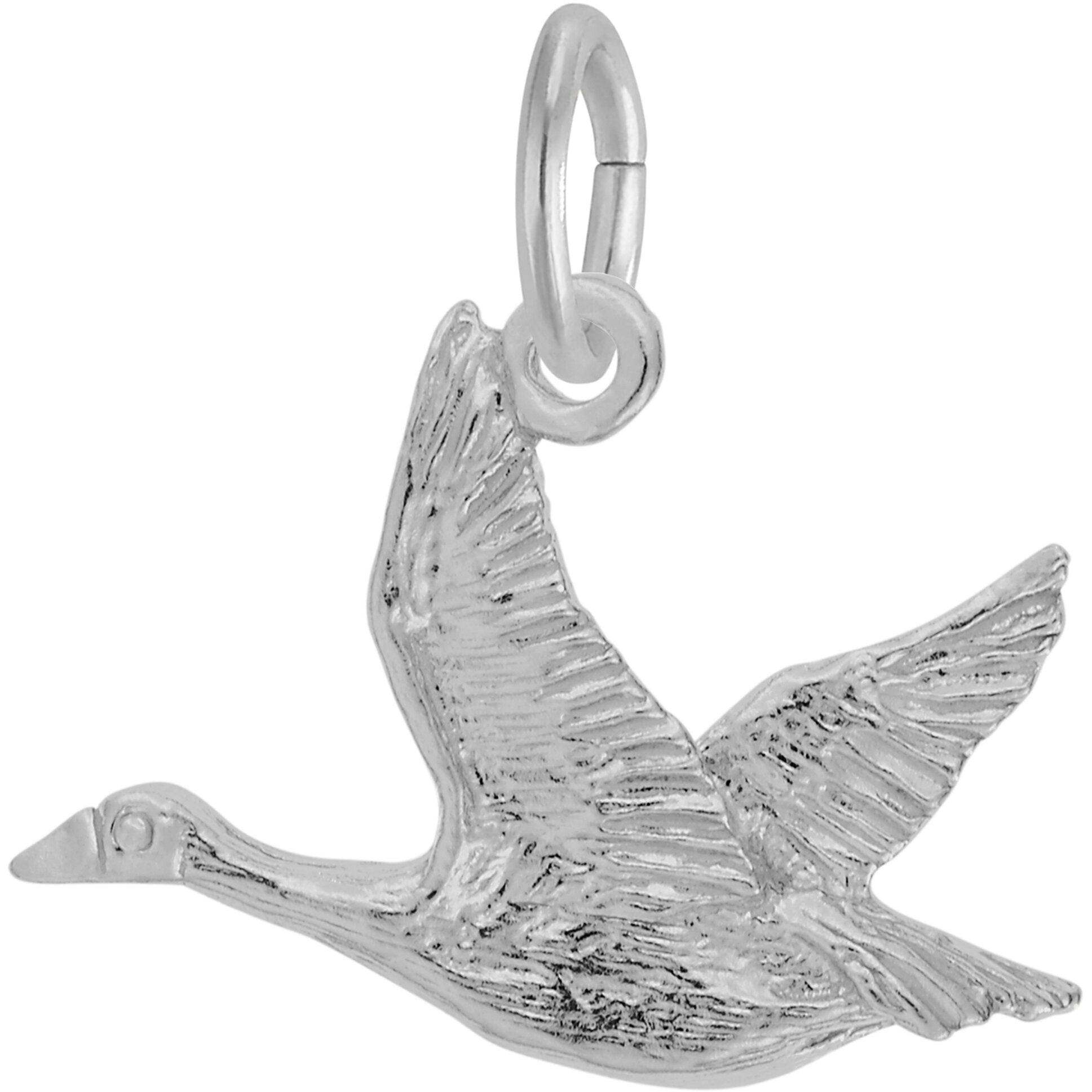 Canadian Goose Charm - Metal - Sterling Silver – FindingKing