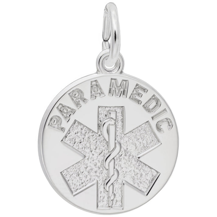 Sterling Silver Paramedic Charm - 18mm x 18mm – FindingKing