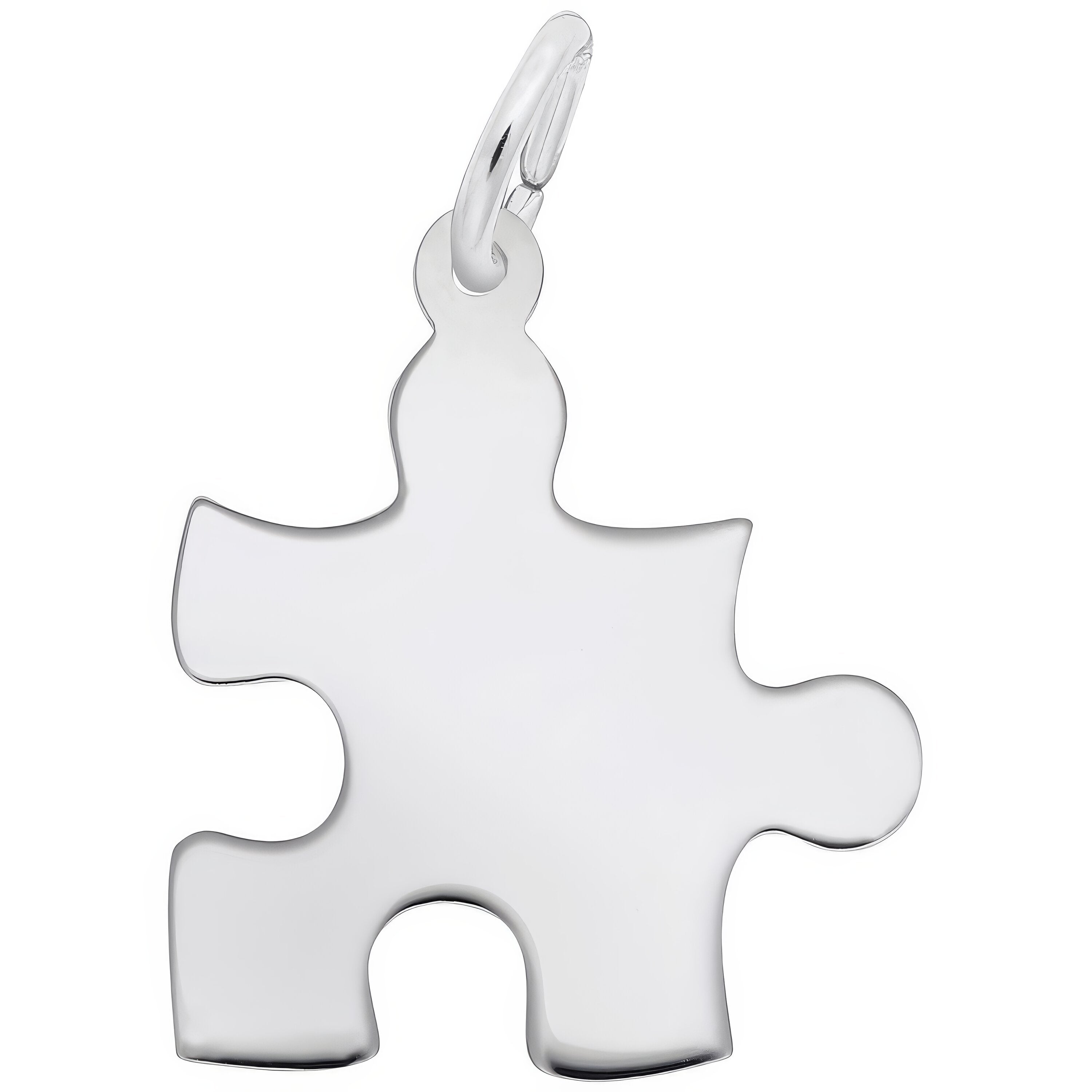 Charms Sterling Silver Puzzle Piece Charm – FindingKing