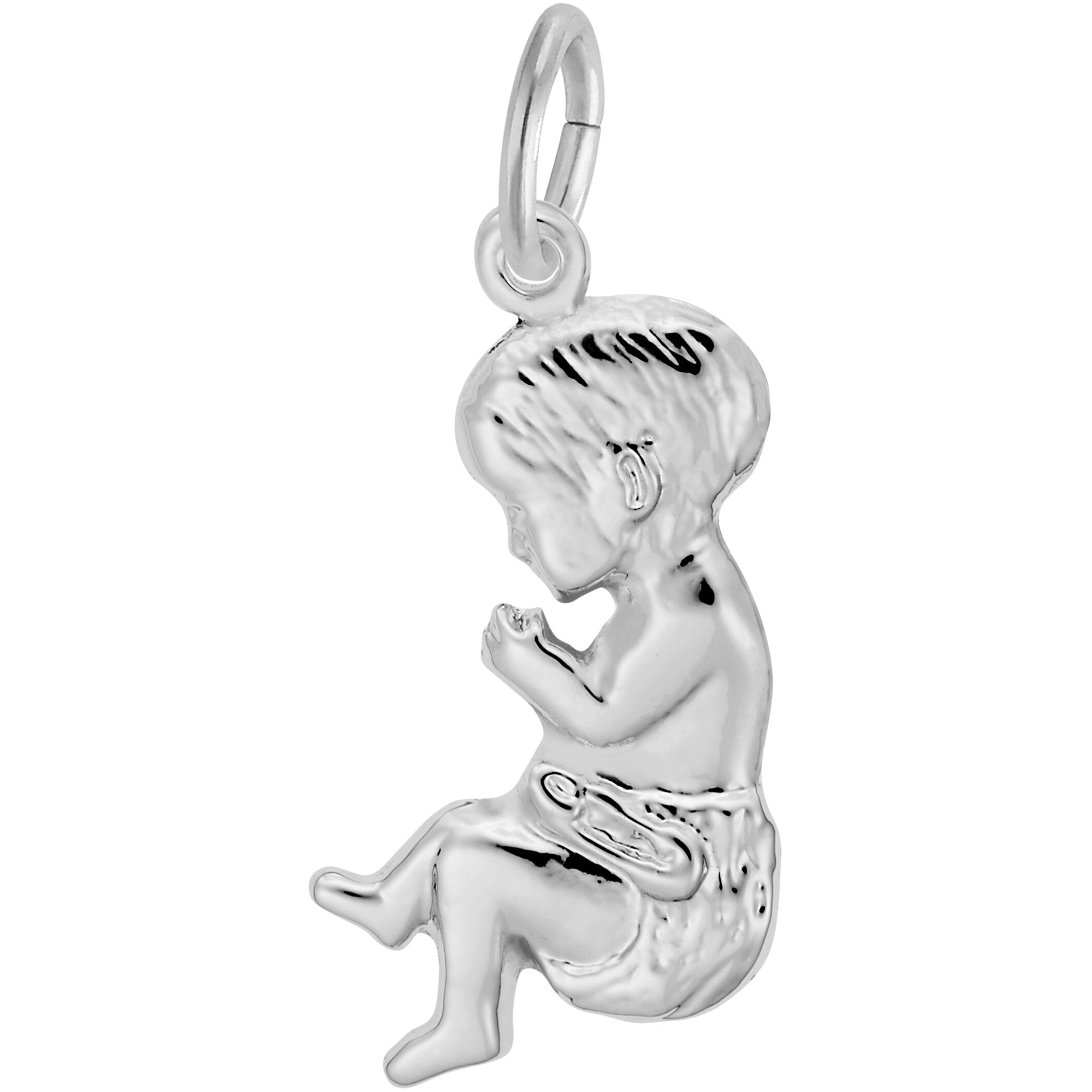 Newborn Baby Charm - Metal - Sterling Silver – FindingKing