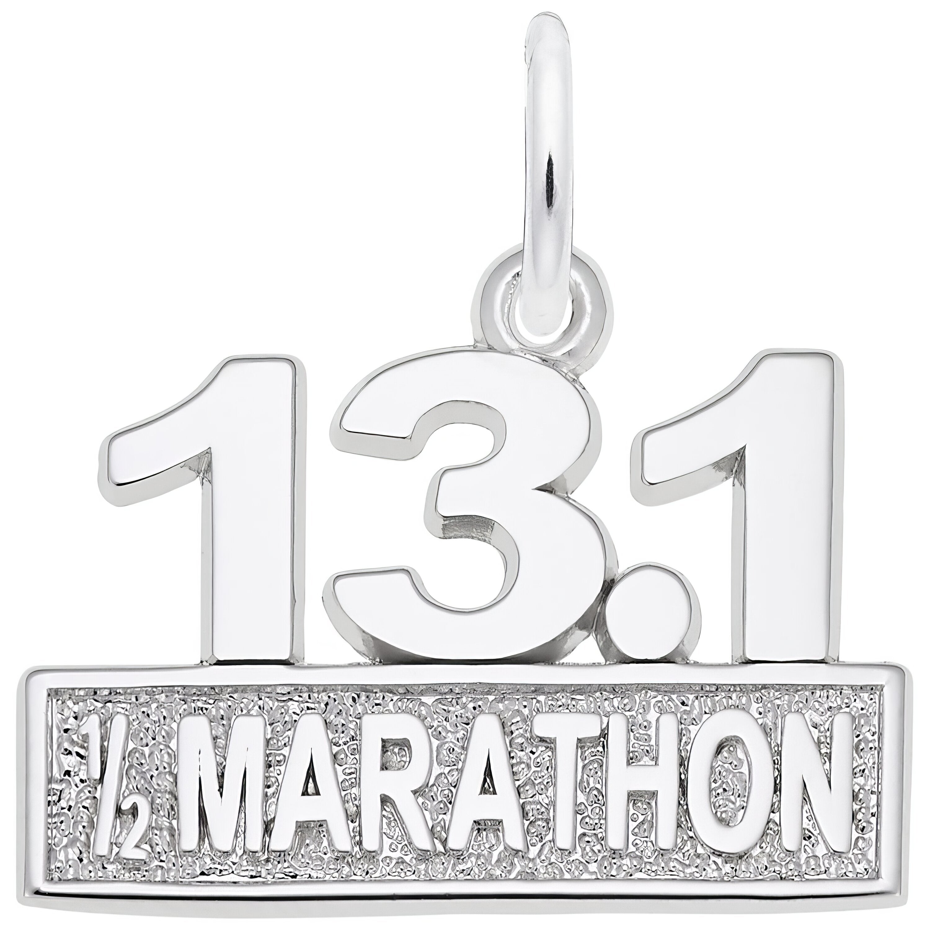 Half Marathon Charm - Metal - Sterling Silver – FindingKing
