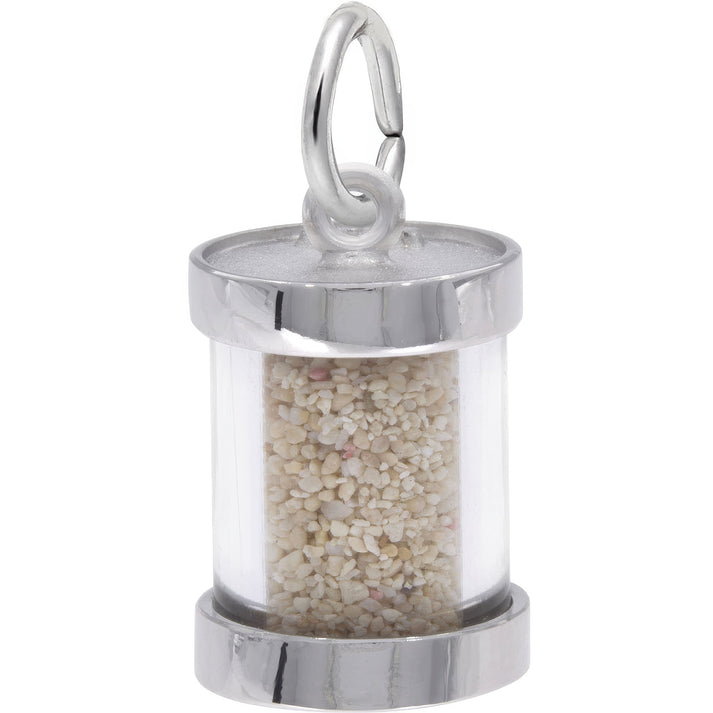 Dominica Sand Capsule Charm - Metal - Sterling Silver – FindingKing