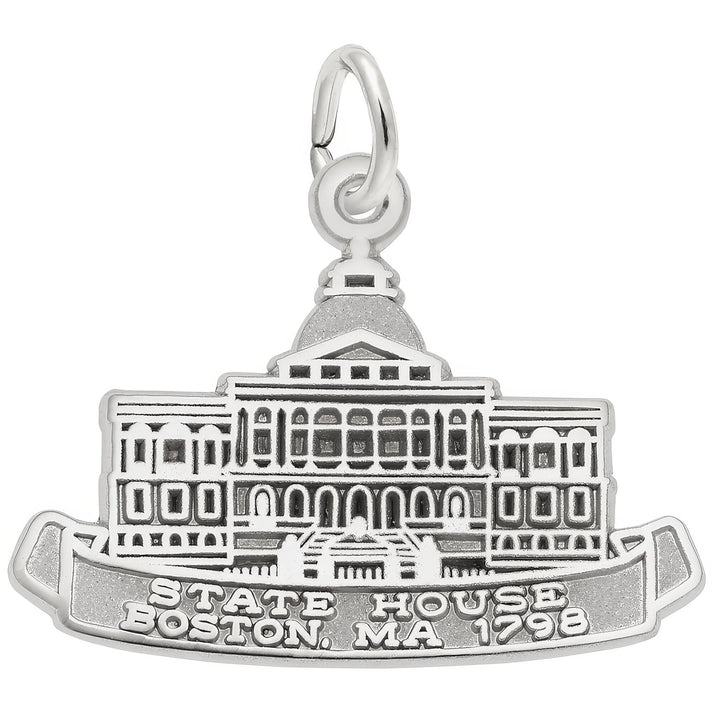 Boston State House Charm - Metal - Sterling Silver – FindingKing