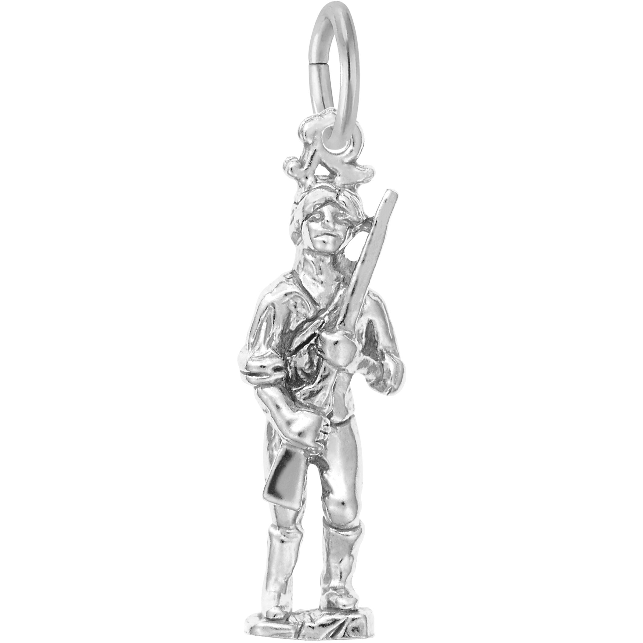 Minute Man Charm - Metal - Sterling Silver – FindingKing
