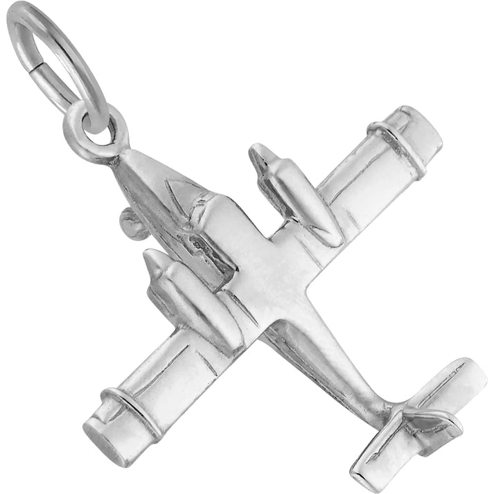 Airplane Charm, Sterling Silver – FindingKing