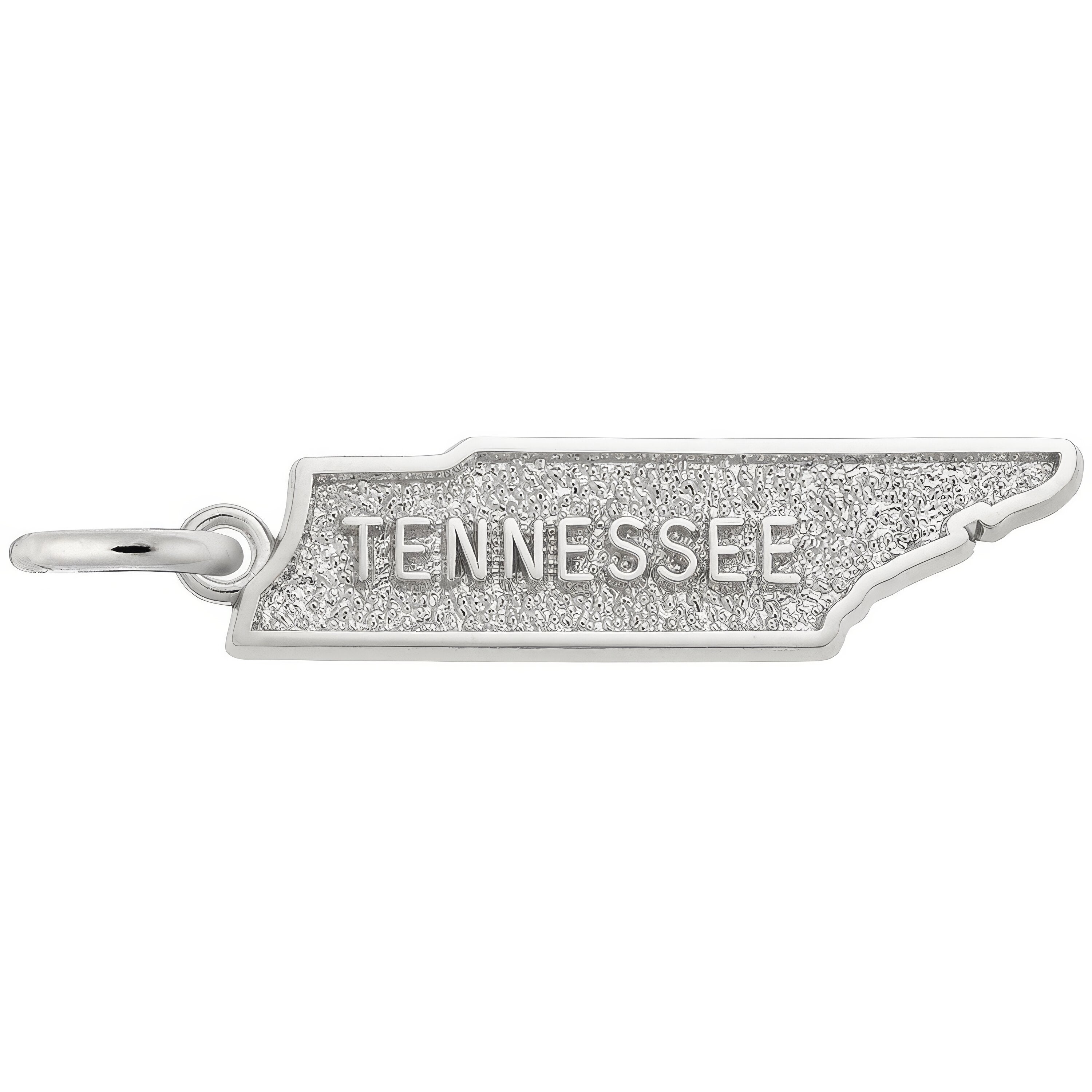 Tennessee Map Charm - Metal - Sterling Silver – FindingKing