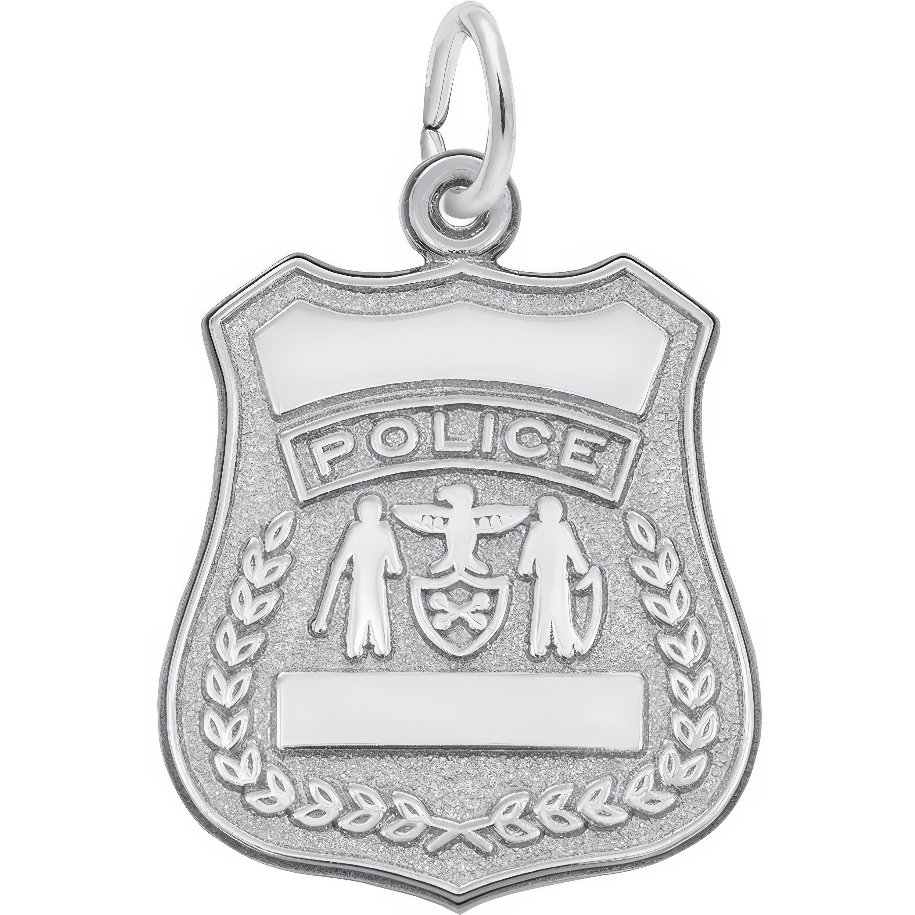 Sterling Silver Police Badge Charm – FindingKing