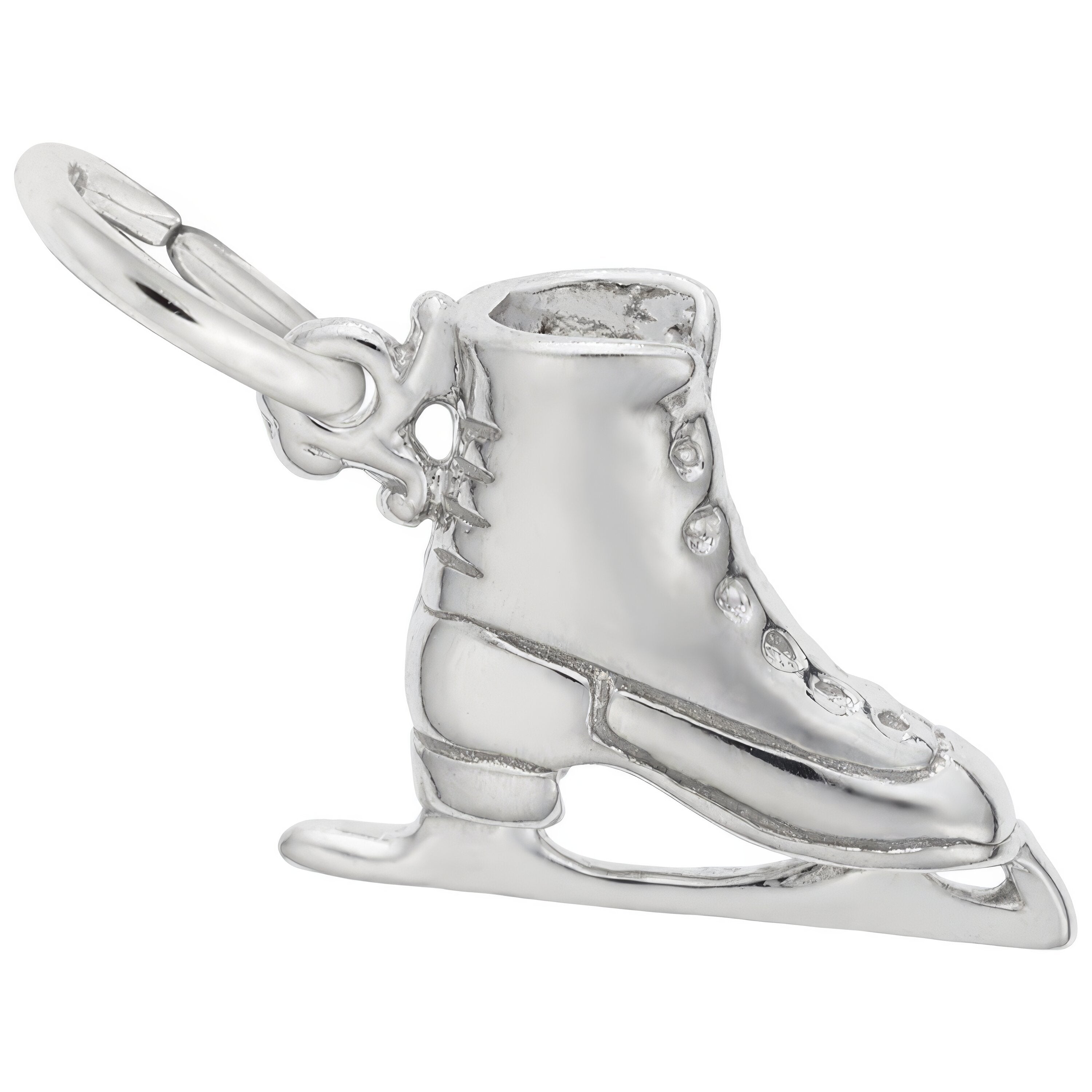 Sterling Silver Ice Skate Charm – FindingKing