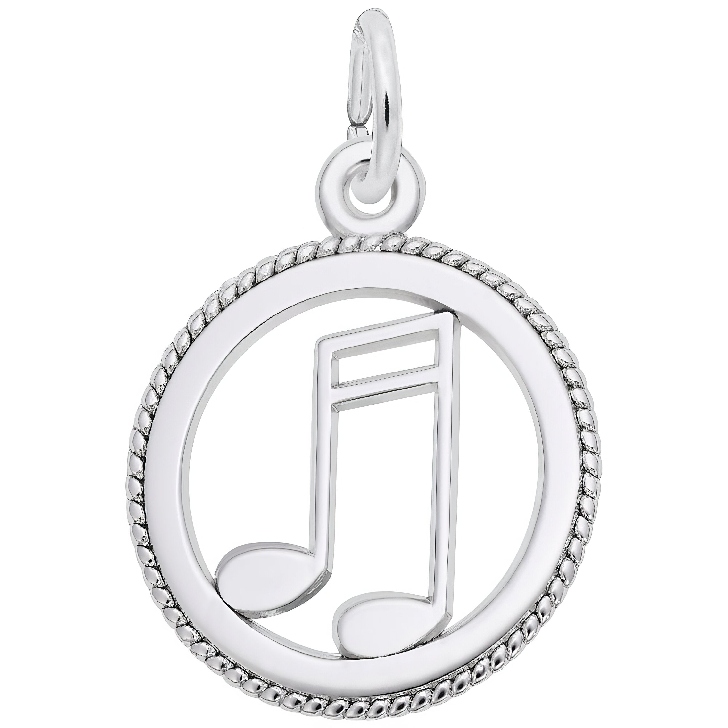 Sterling Silver Music Charm - 17mm x 17mm – FindingKing