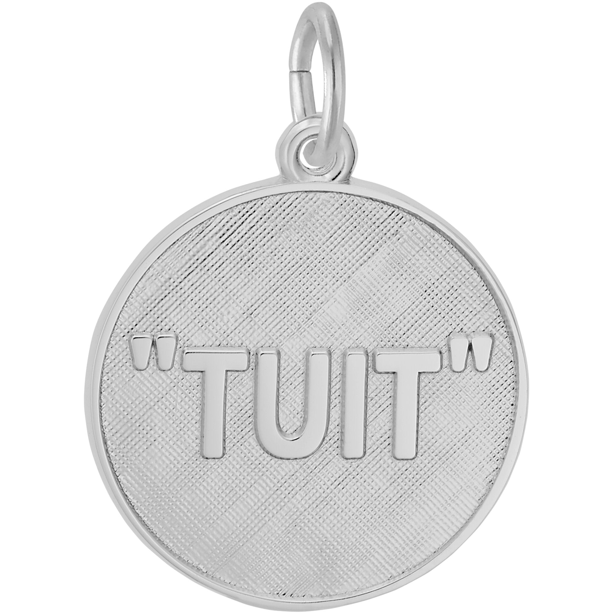 A Round Tuit Charm - Metal - Sterling Silver – FindingKing