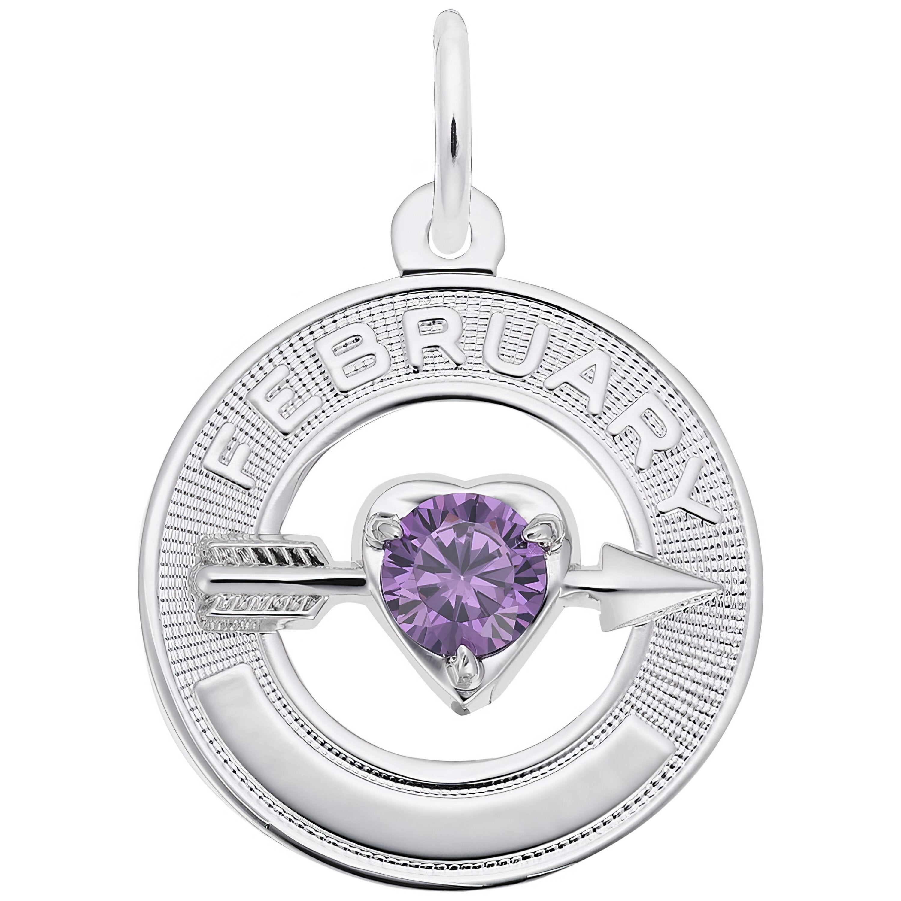 Synthetic Crystal Simulated Birthstone Charms Collection - February ...