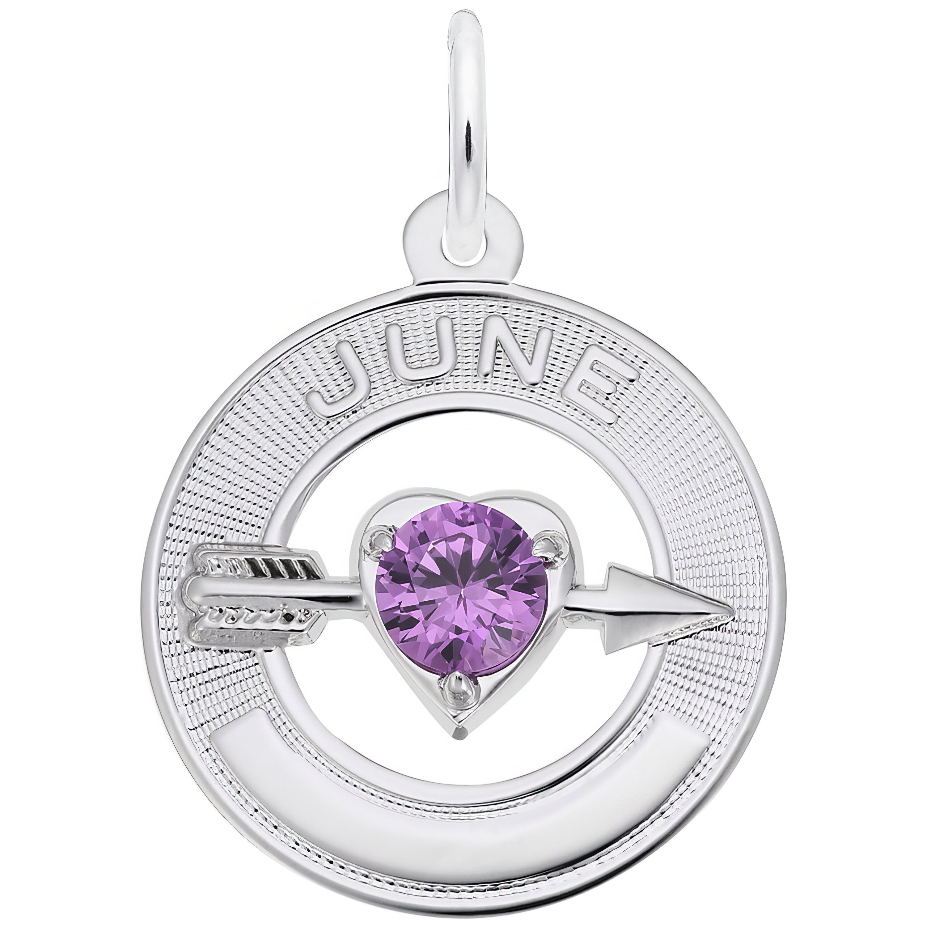 Synthetic Crystal Simulated Birthstone Charms Collection - June - Meta ...