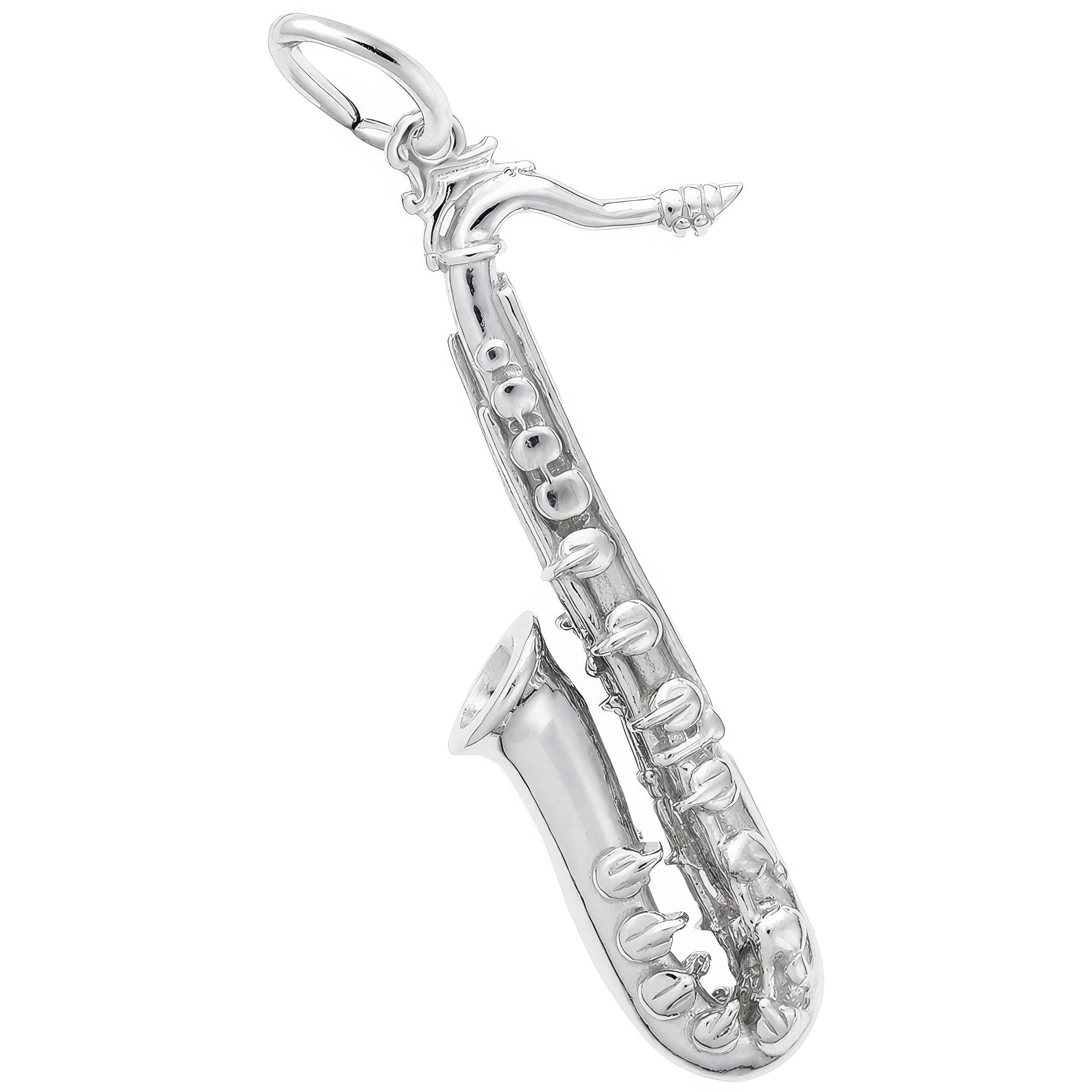 Tenor Saxophone Charm - Metal - Sterling Silver – FindingKing