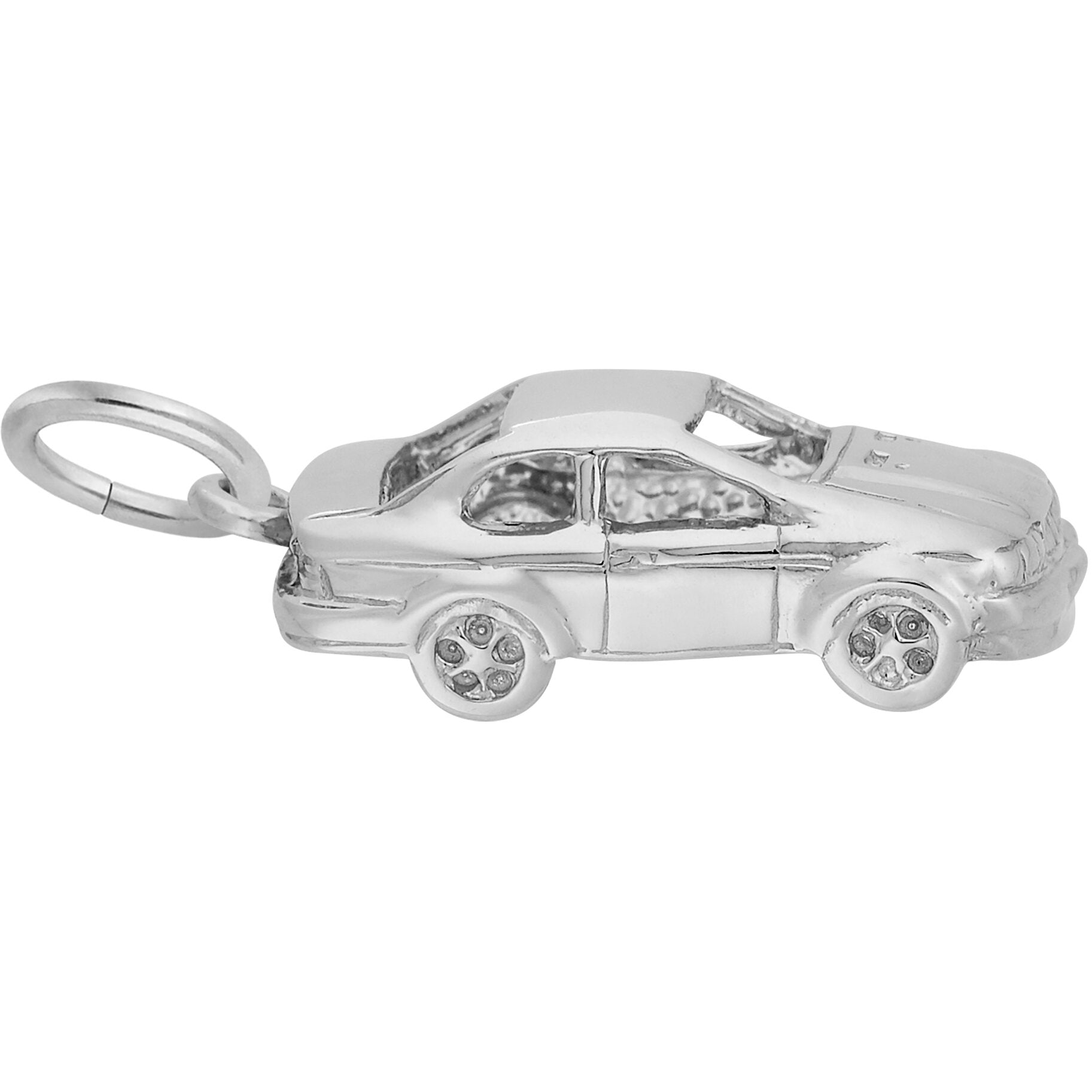 Sport Compact Car Charm - Metal - Sterling Silver – FindingKing