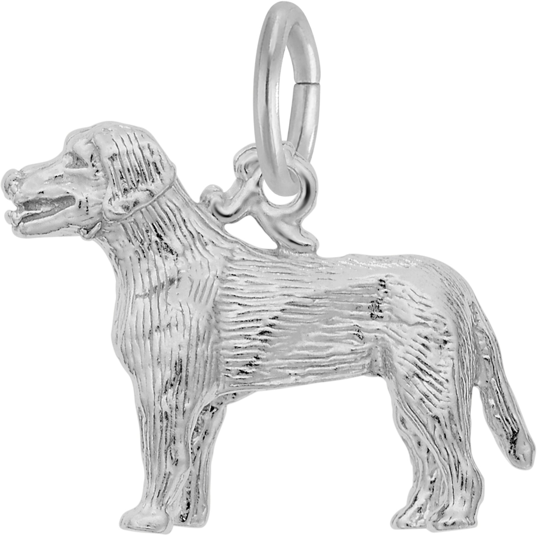 Sterling Silver Labrador Charm - 15mm x 19mm – FindingKing