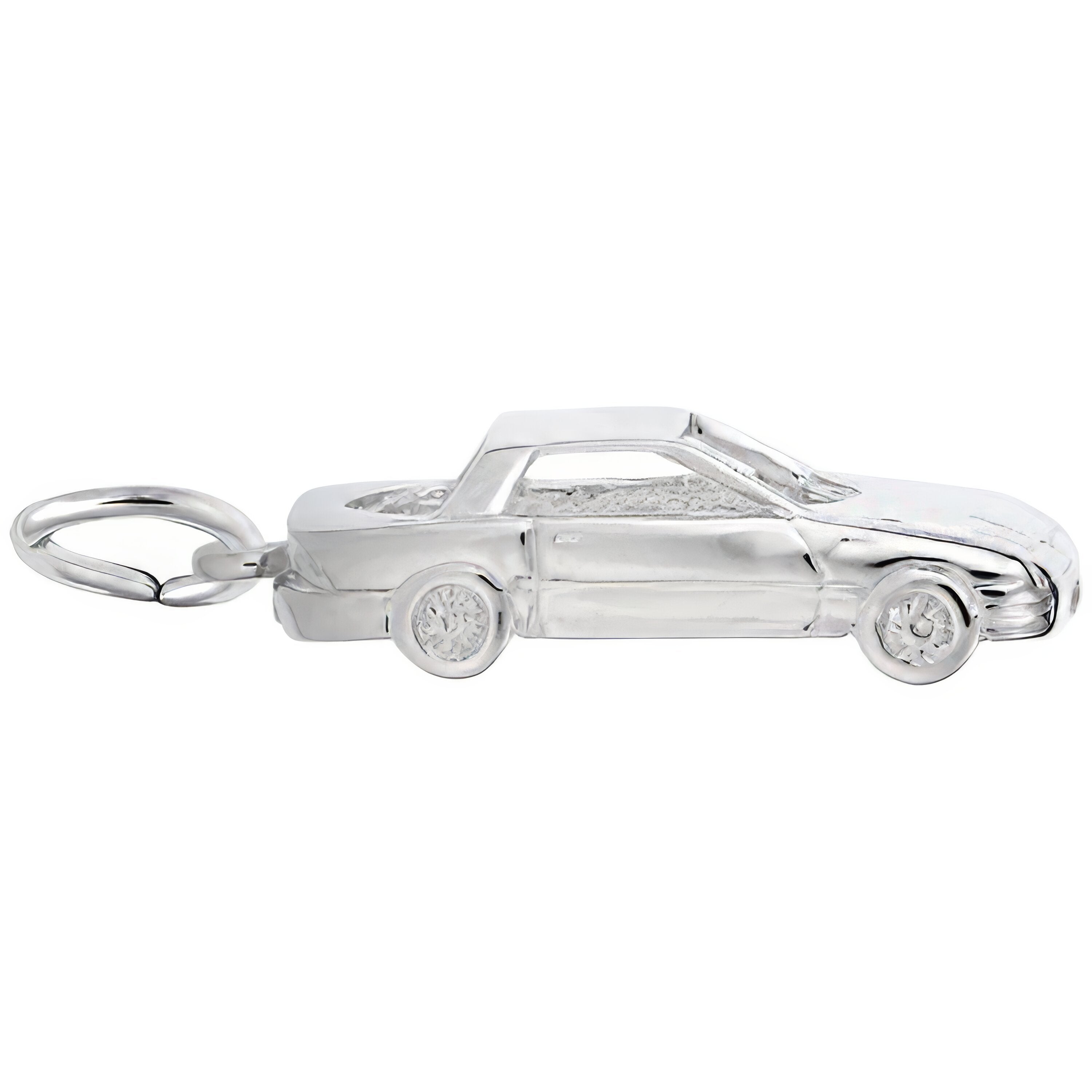 Mid-Engine Sports Car Charm - Metal - Sterling Silver – FindingKing