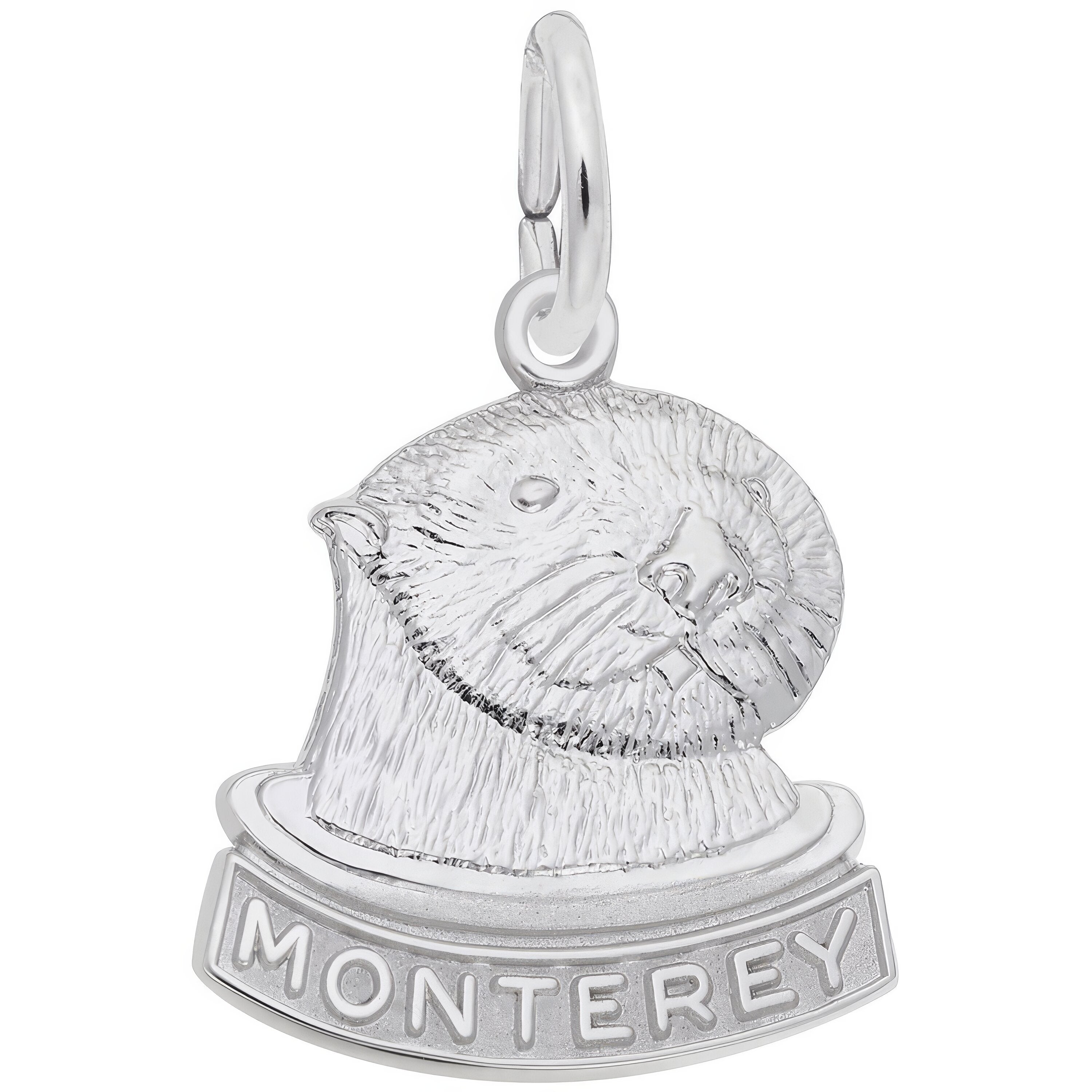 Monterey Sea Otter Charm - Metal - Sterling Silver – FindingKing