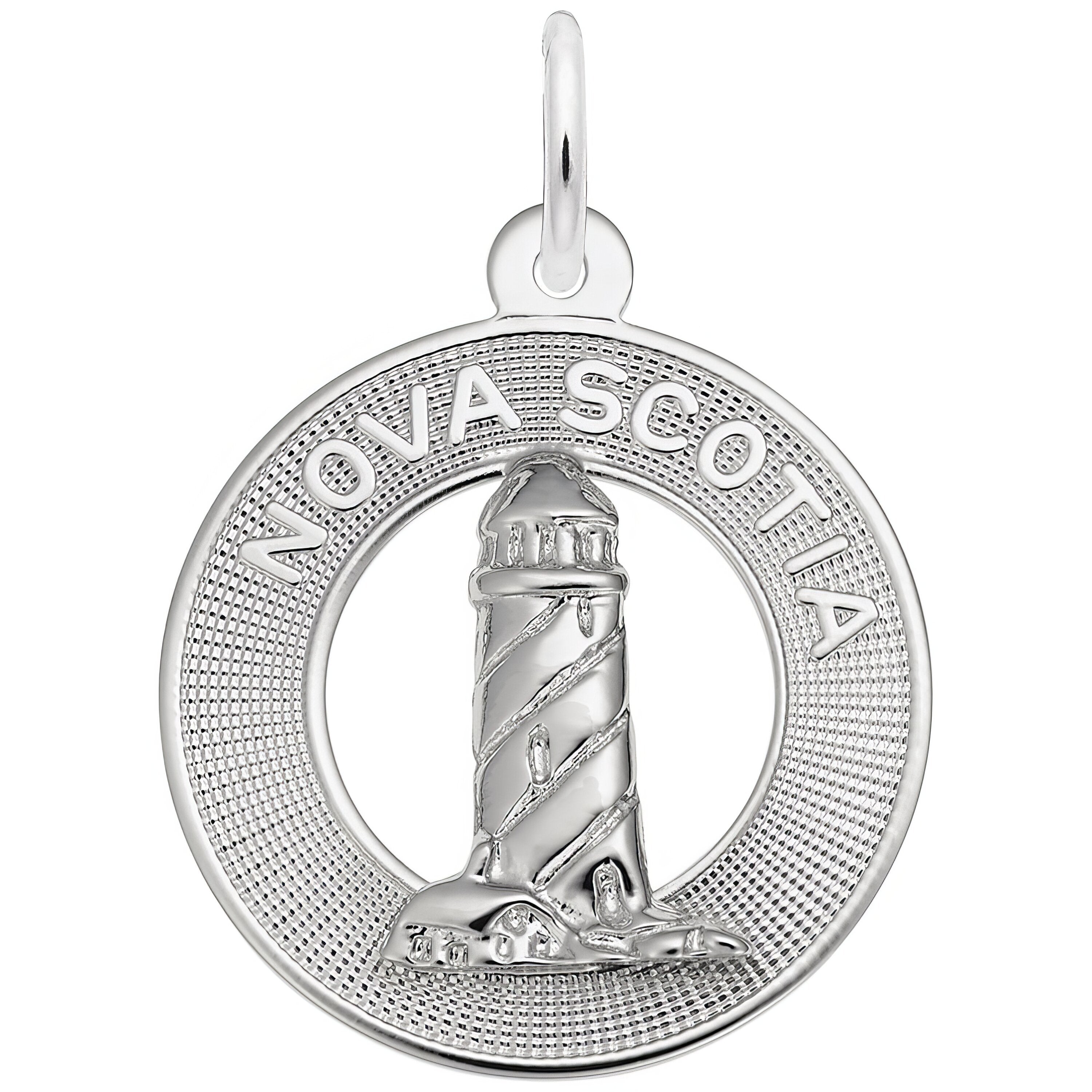 Nova Scotia Lighthouse Ring Charm - Metal - Sterling Silver – FindingKing