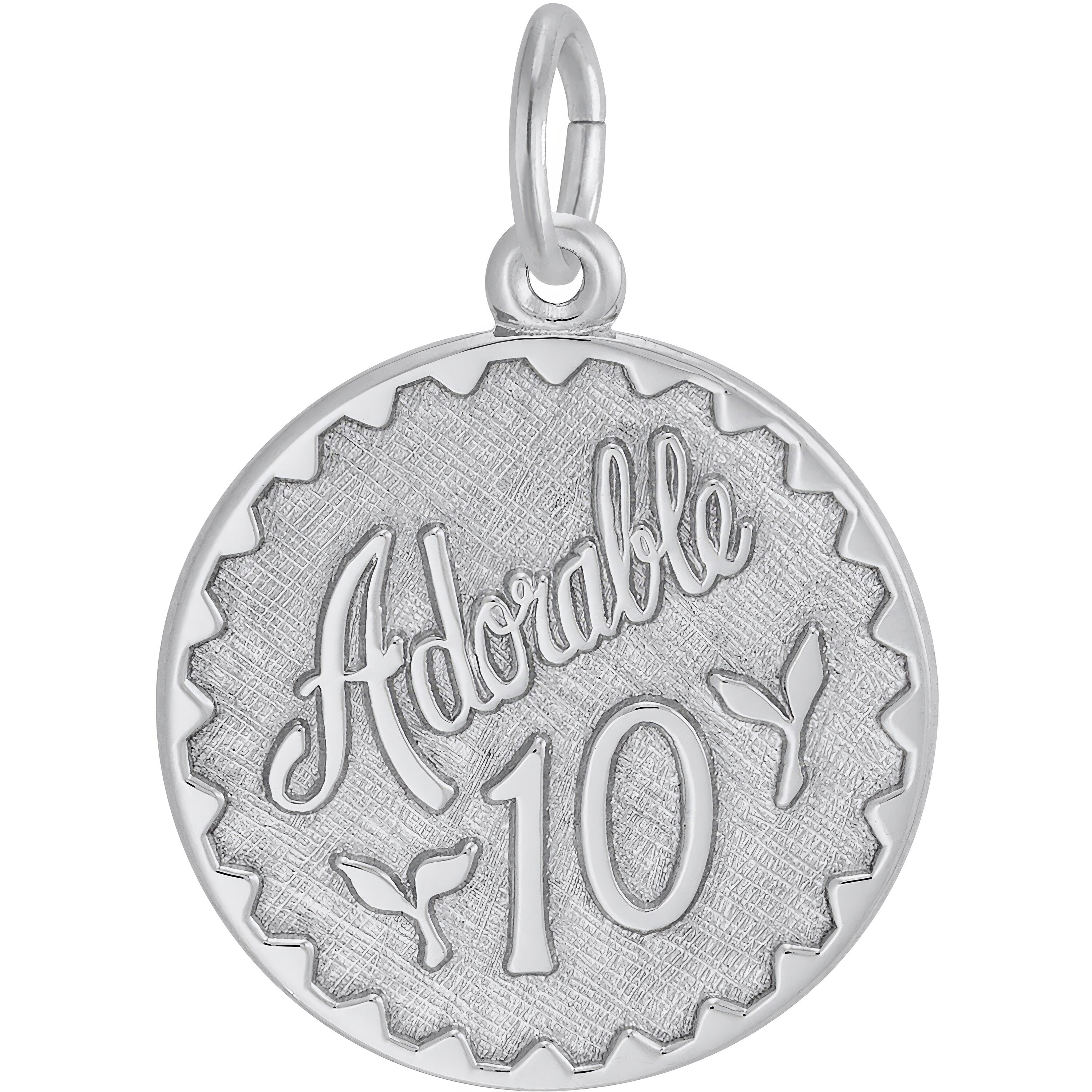 Adorable Ten Charm - Metal - Sterling Silver – FindingKing