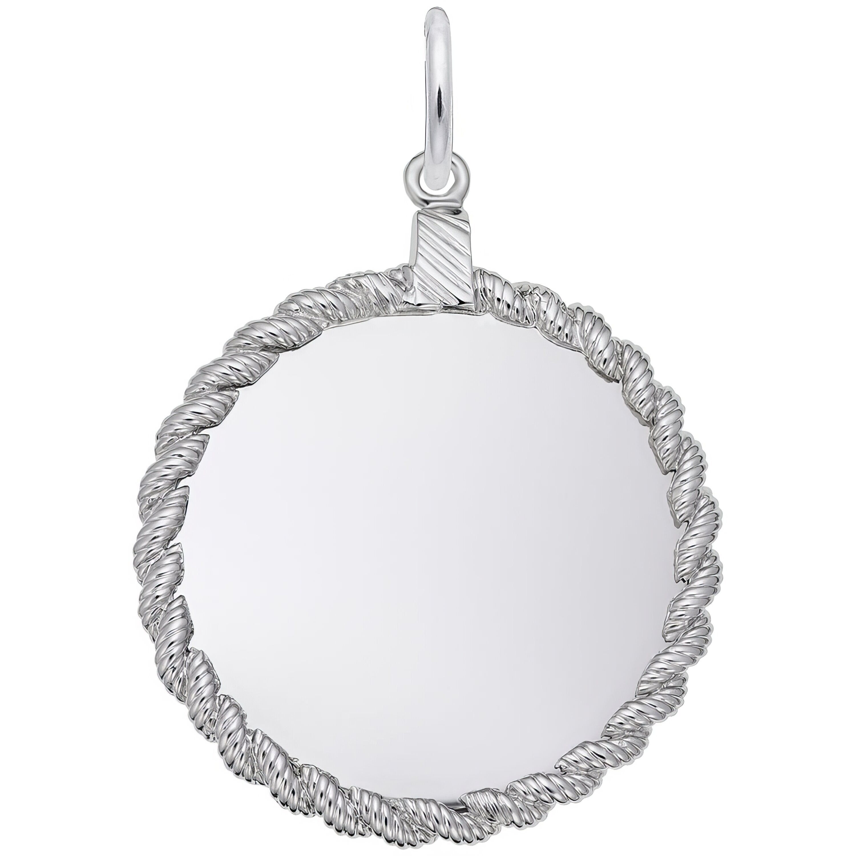 Large Twisted Rope Charm - Metal - Sterling Silver – FindingKing