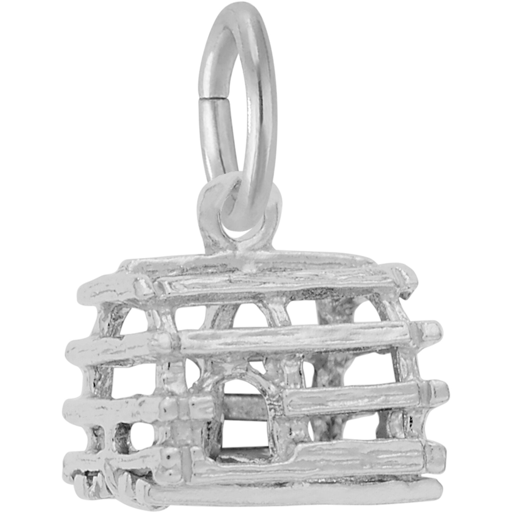 Lobster Trap Charm - Metal - Sterling Silver – FindingKing