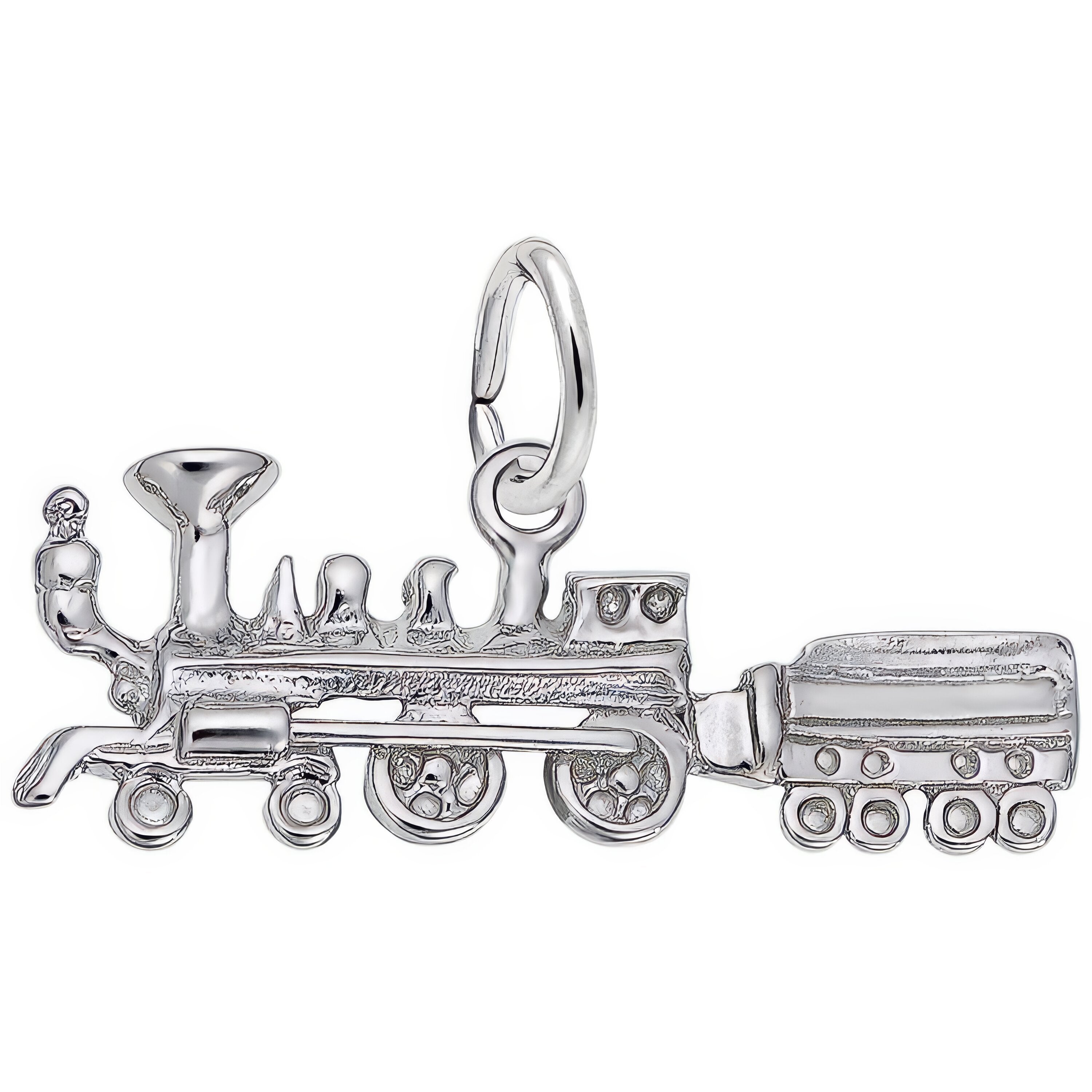 Steam Train Charm - Metal - Sterling Silver – FindingKing